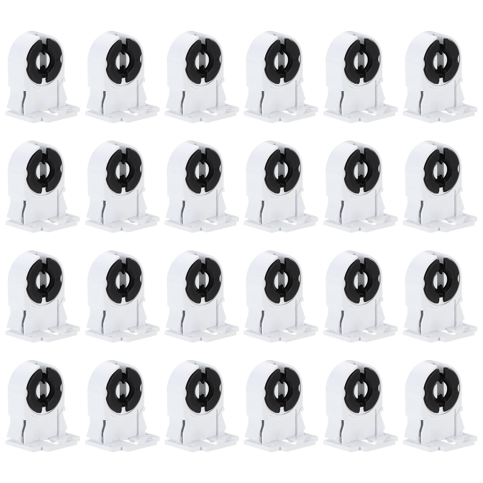 Uxcell T8 Fluorescent Light Holder, 24 Pack G13 Lamp Base LED Fluorescent Tube Light Socket ...