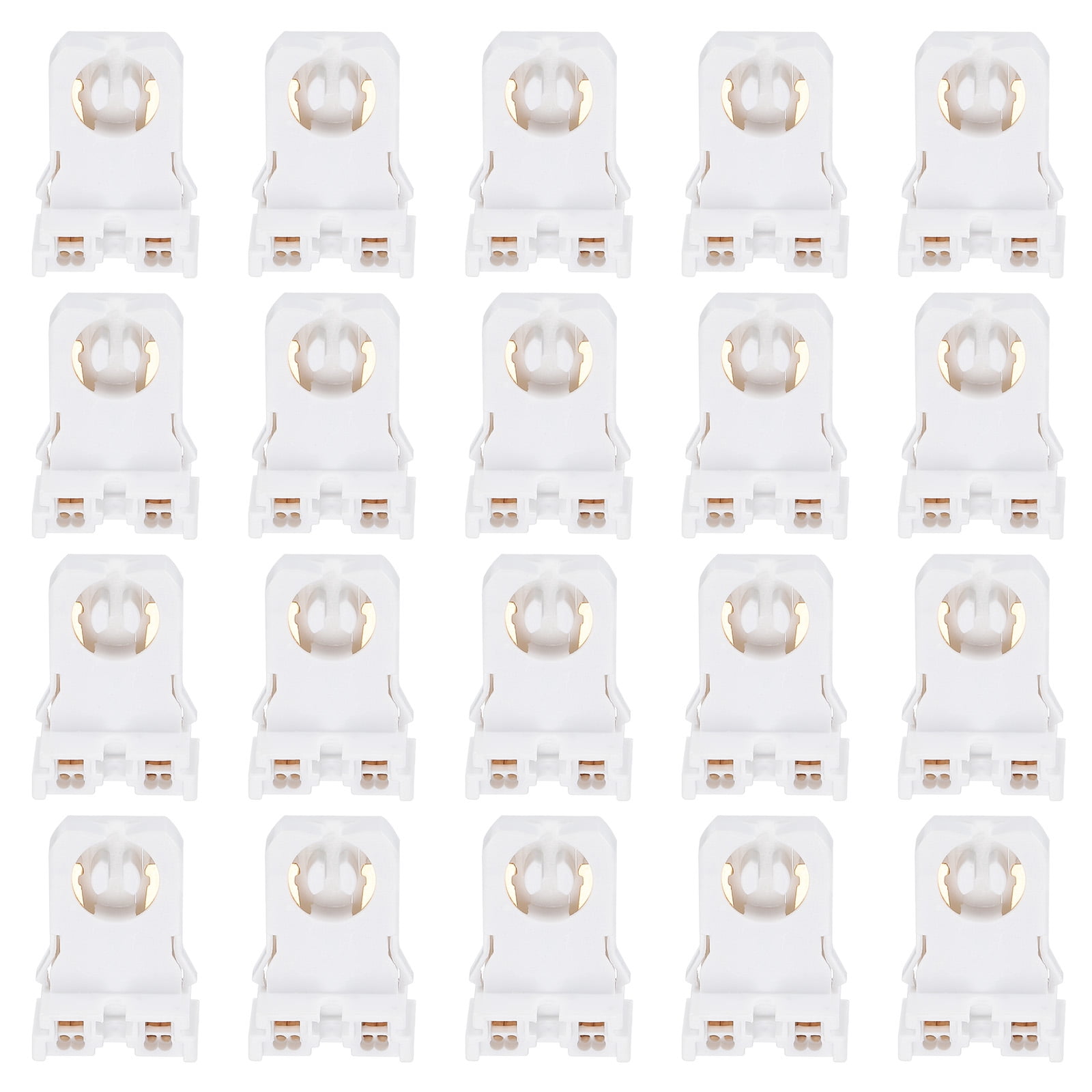 Uxcell T8 Lamp Holder, 30Pcs Non-shunted Tombstone Light Socket G13 ...