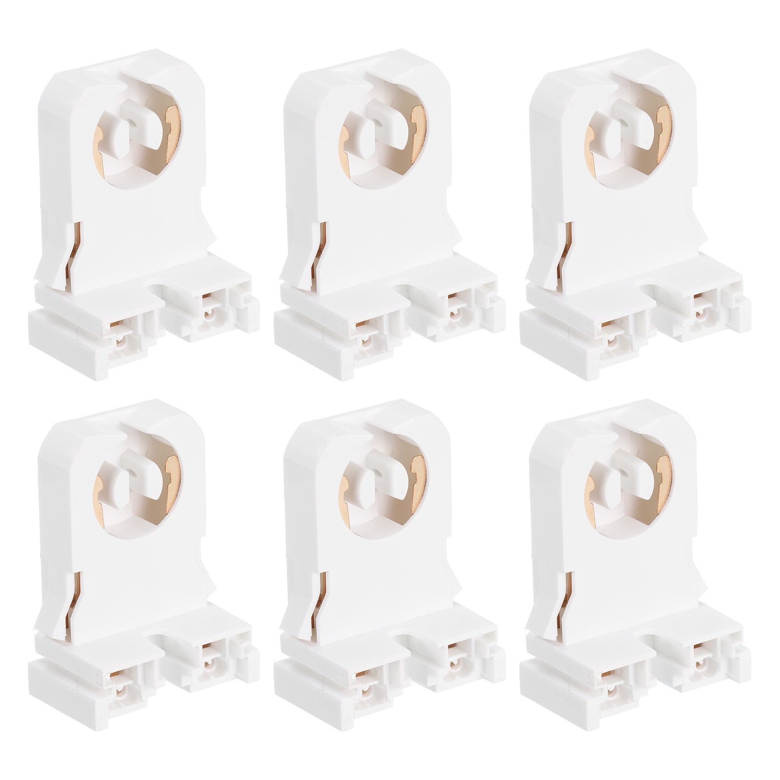 Uxcell T8 Lamp Holder,6 Pcs Light Socket Base Holder Non-Shunted ...