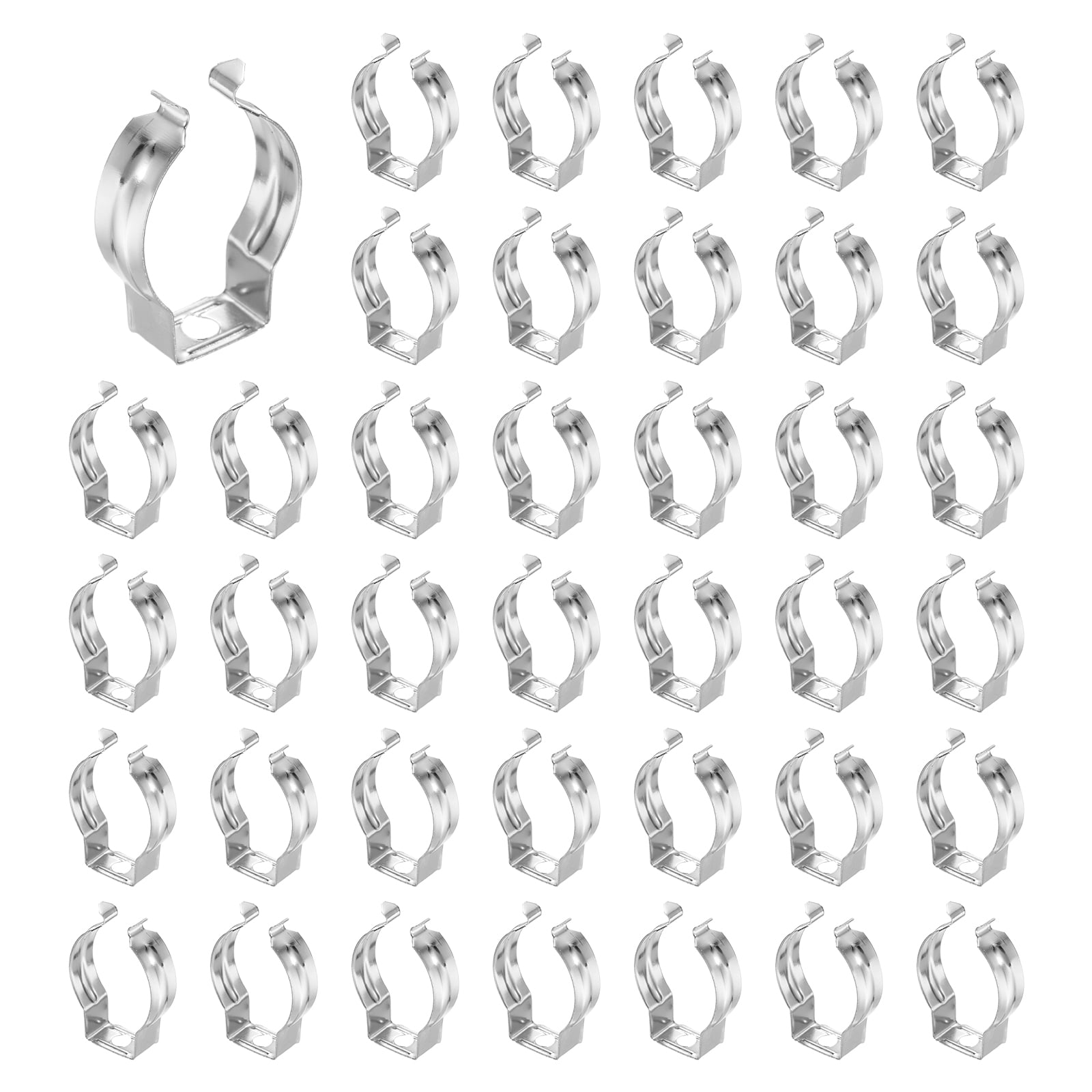 Uxcell T8 U Clips Holder Bracket Fluorescent Tube Manganese Steel ...