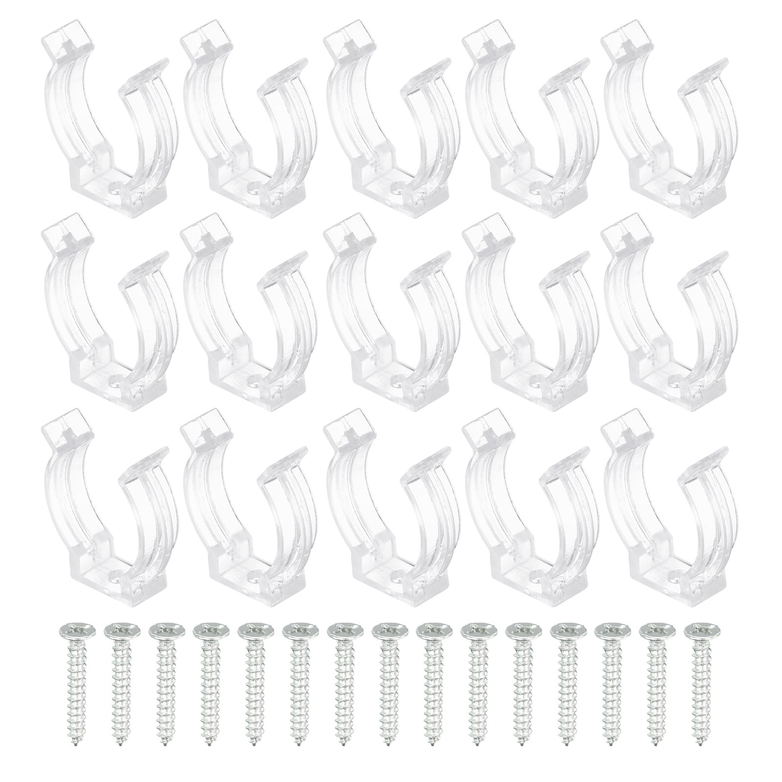 Uxcell T8 U Clips Holder LED Light Bulb Mounting Bracket Fluorescent ...