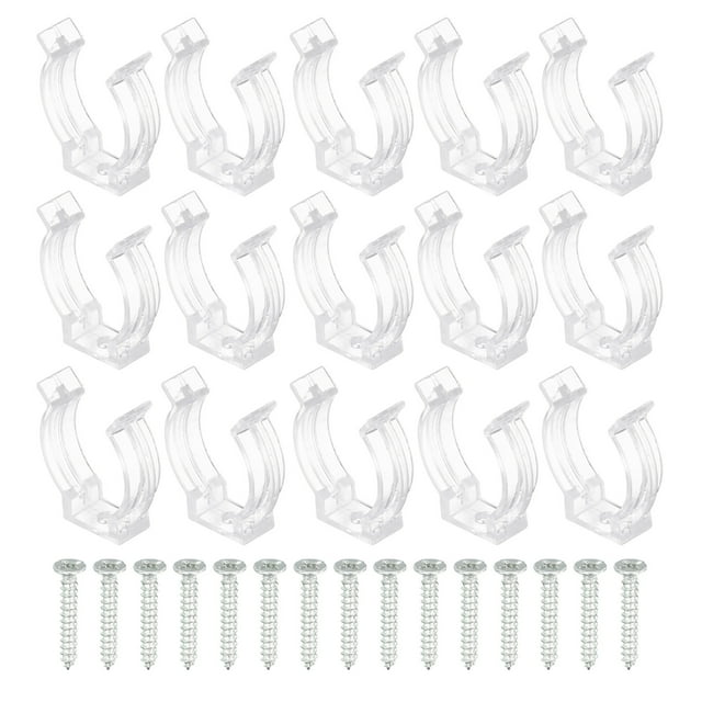 Uxcell T8 U Clips Holder LED Light Bulb Mounting Bracket Fluorescent ...