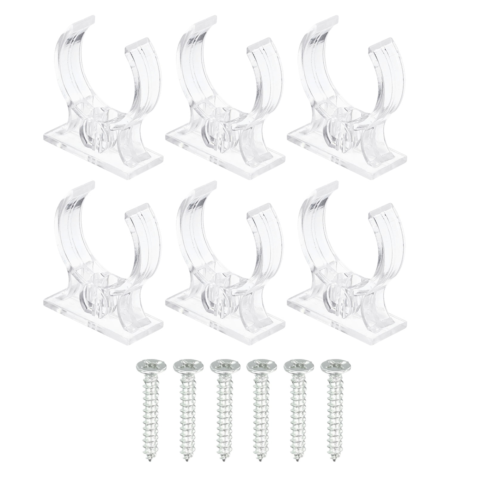 Uxcell T8 U Clips Holder LED Light Bulb Mounting Bracket Plastic ...