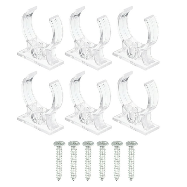 Uxcell T8 U Clips Holder LED Light Bulb Mounting Bracket Plastic ...