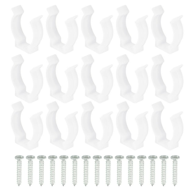 Uxcell T8 U Clips Holder LED Light Bulb Mounting Bracket Plastic ...