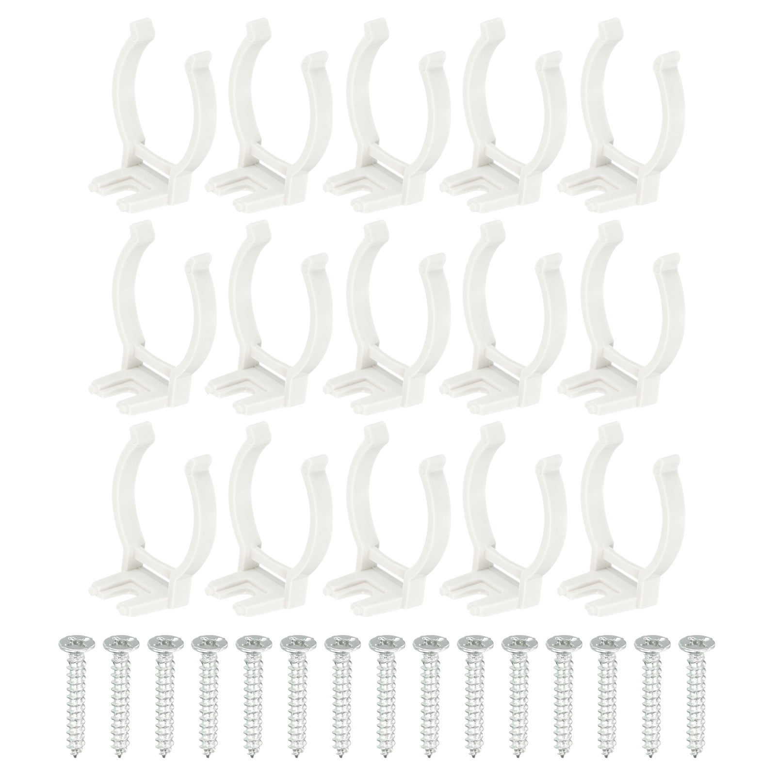 Uxcell T8 U Clips Holder LED Light Bulb Mounting Bracket Plastic ...