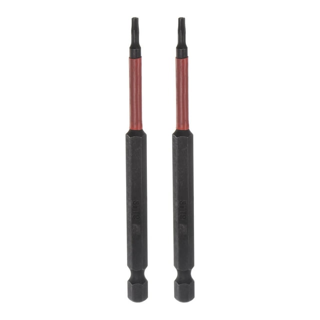 Uxcell T9 Magnetic Security Impact Torx Screwdriver Bit 1/4" Hex Shank 4" Length, 2 Pack ...