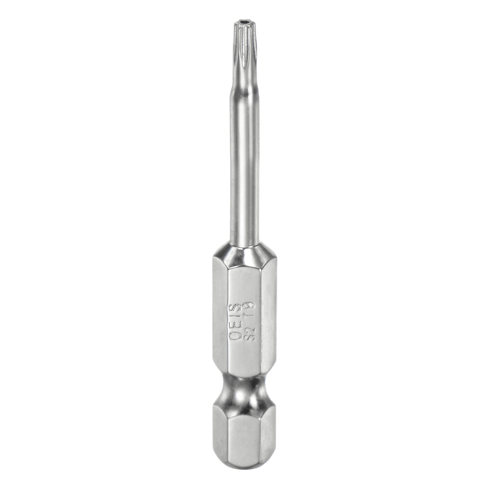 Uxcell T9 Security Torx Bit 1/4" Hex Shank 2" S2 Steel Magnetic Tamper ...