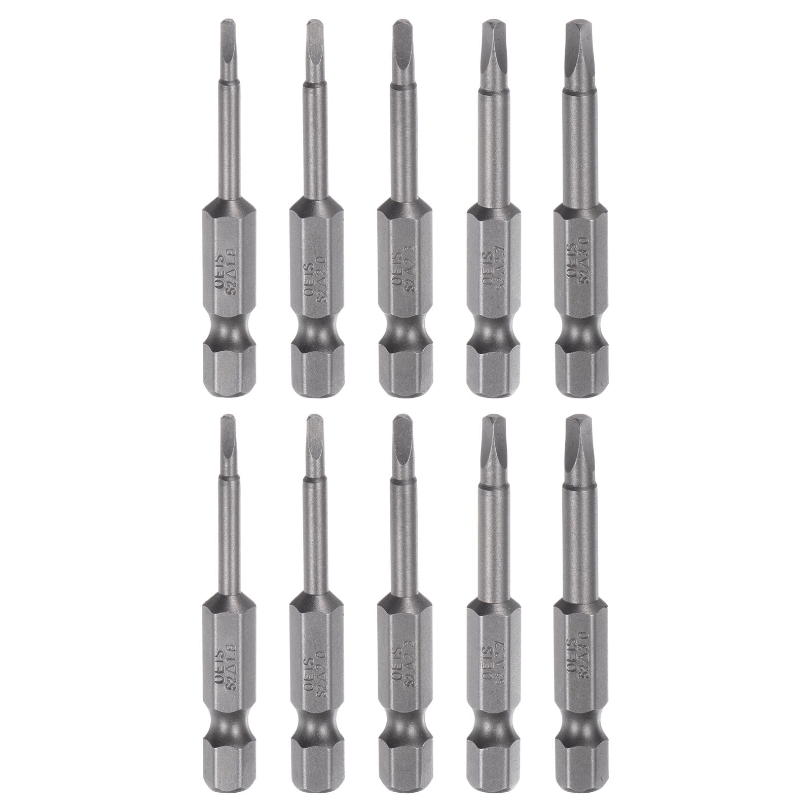 Uxcell TA1.8-TA3.0 Magnetic Triangle Screwdriver Bit 1/4" Hex Shank 2 ...