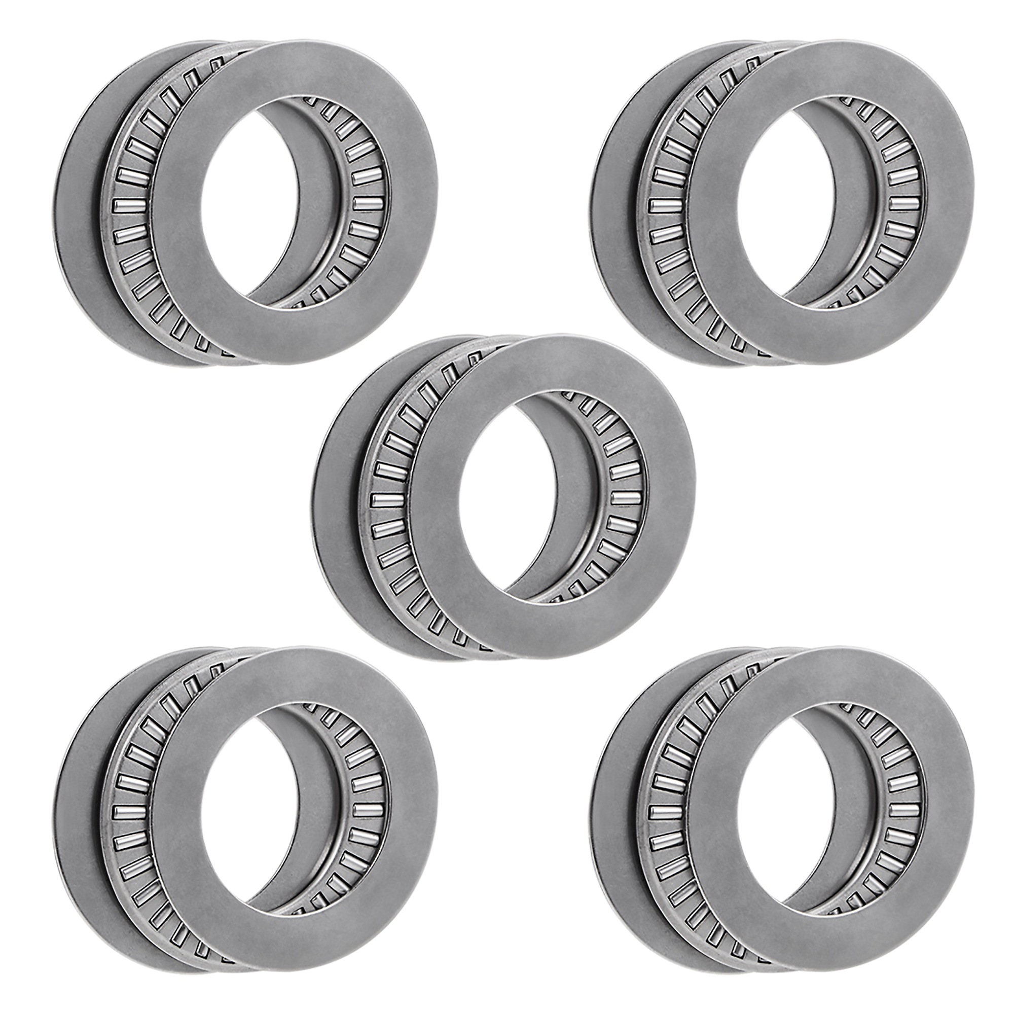 Uxcell TC16252TRA Needle Roller Thrust Bearings with Washers 1" Bore ...