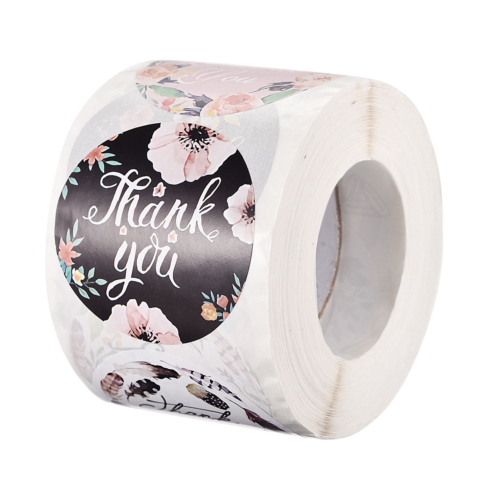 Uxcell THANK YOU Stickers Roll 2 Inch 500 Pieces Labels 8 Different ...