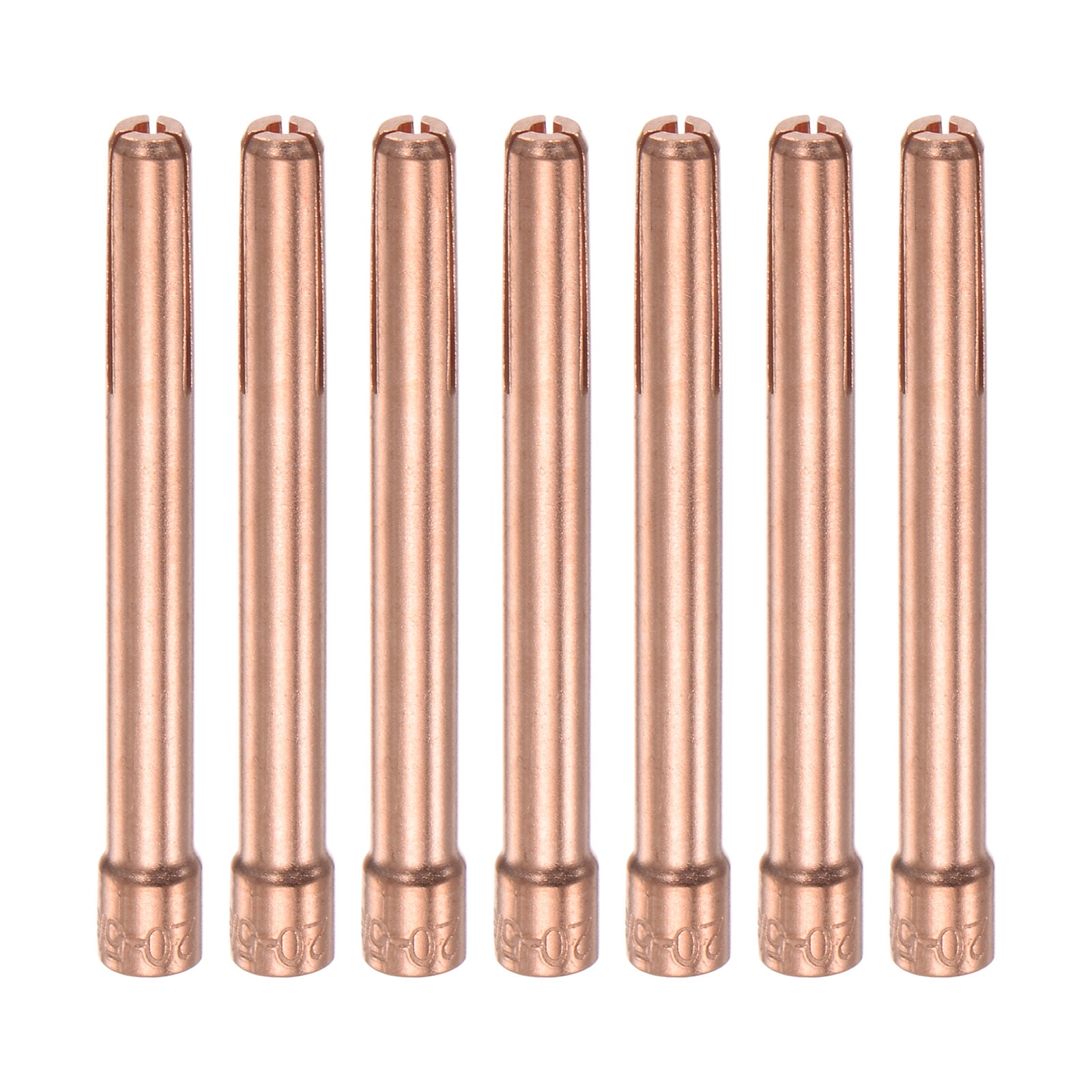 Uxcell TIG Collet 2x50mm Stubby Collet Tungsten Electrode Collet Tips ...