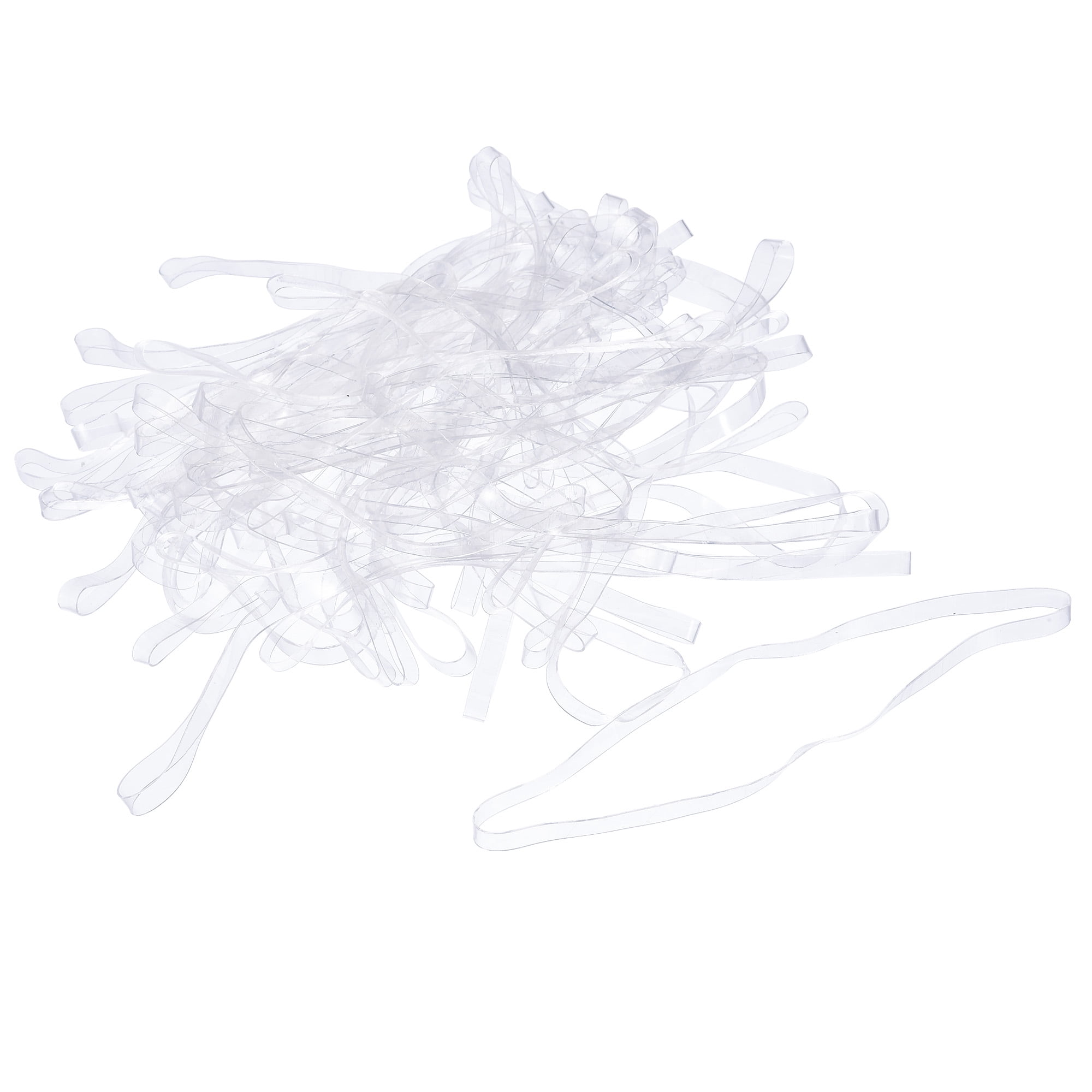 Uxcell TPU Rubber Band Stretchable Rubber Elastic Band Transparent 3 ...