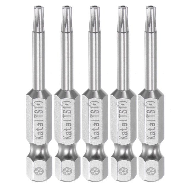 Uxcell TS10 Magnetic Security Star 5 Point Torx Screwdriver Bit 1/4 ...