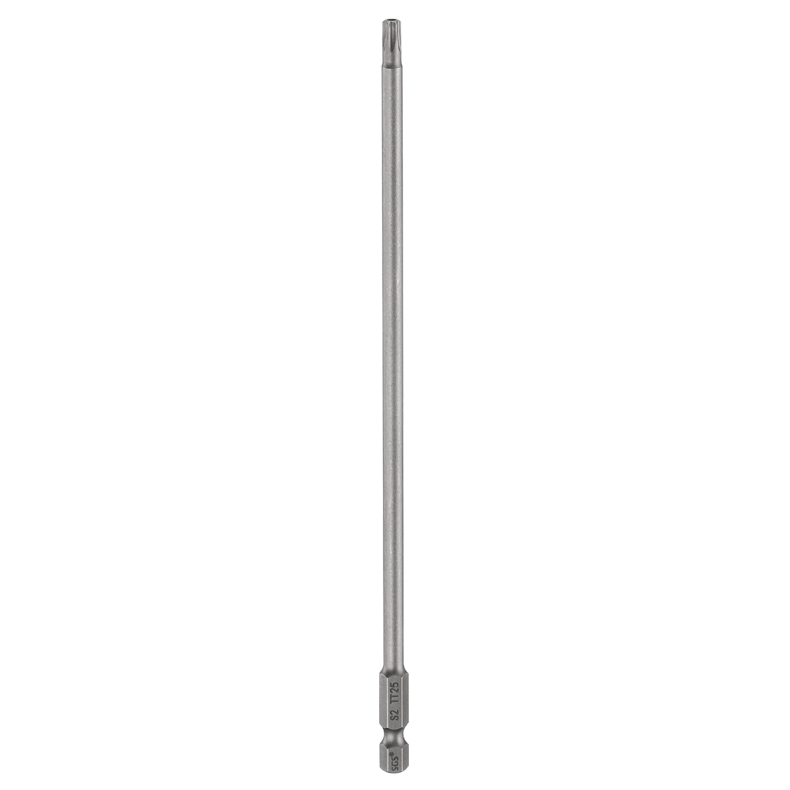 Uxcell TT20 Security Torx Head Screwdriver Bit 8" (200mm) Long 1/4" Hex ...