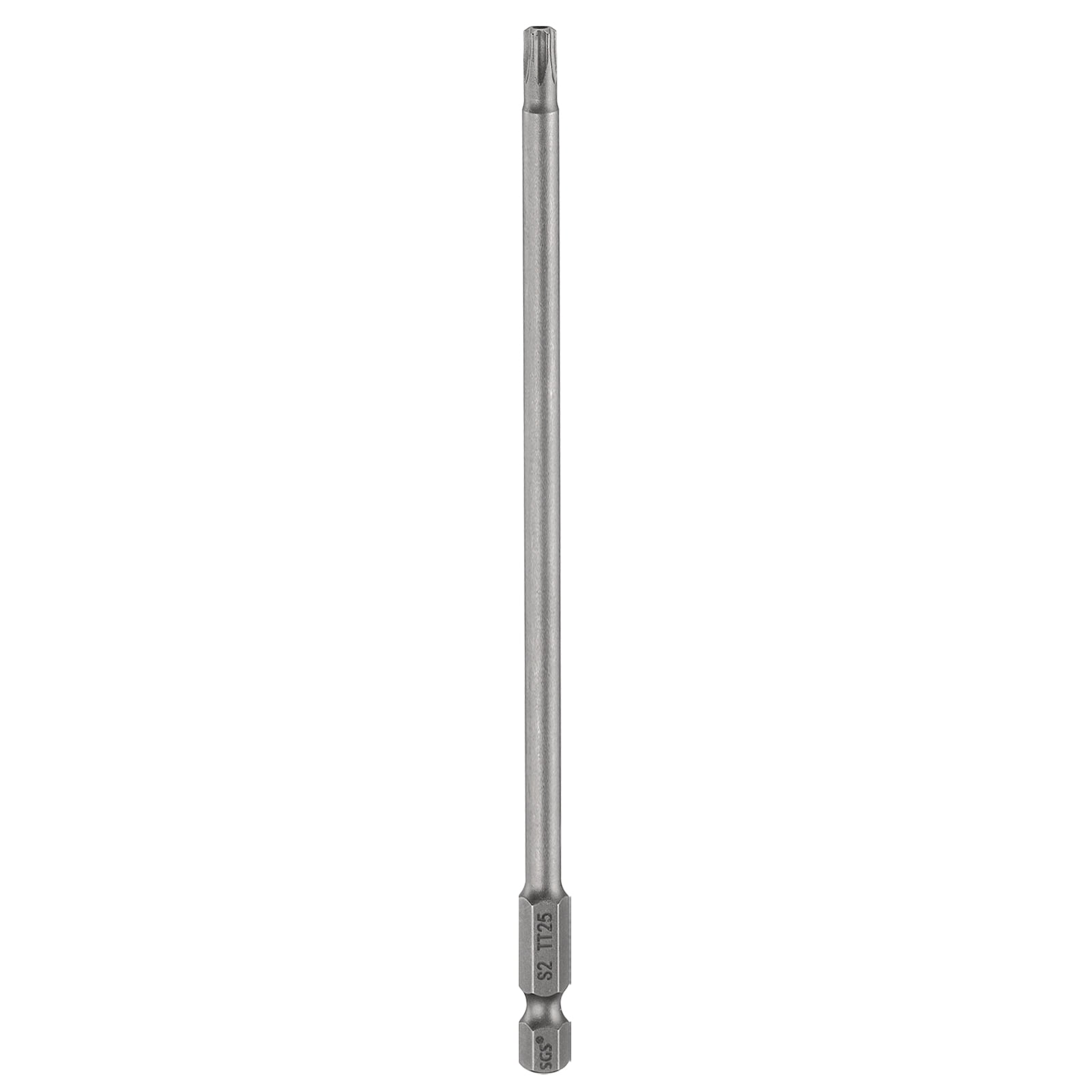 Uxcell TT25 Security Torx Head Screwdriver Bit 6" (150mm) Long 1/4" Hex ...