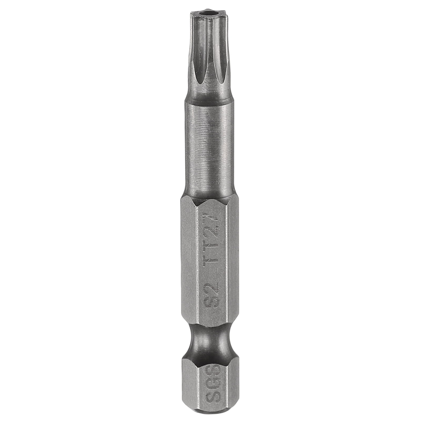Uxcell TT27 Security Torx Head Screwdriver Bit 2" (50mm) Long 1/4" Hex ...