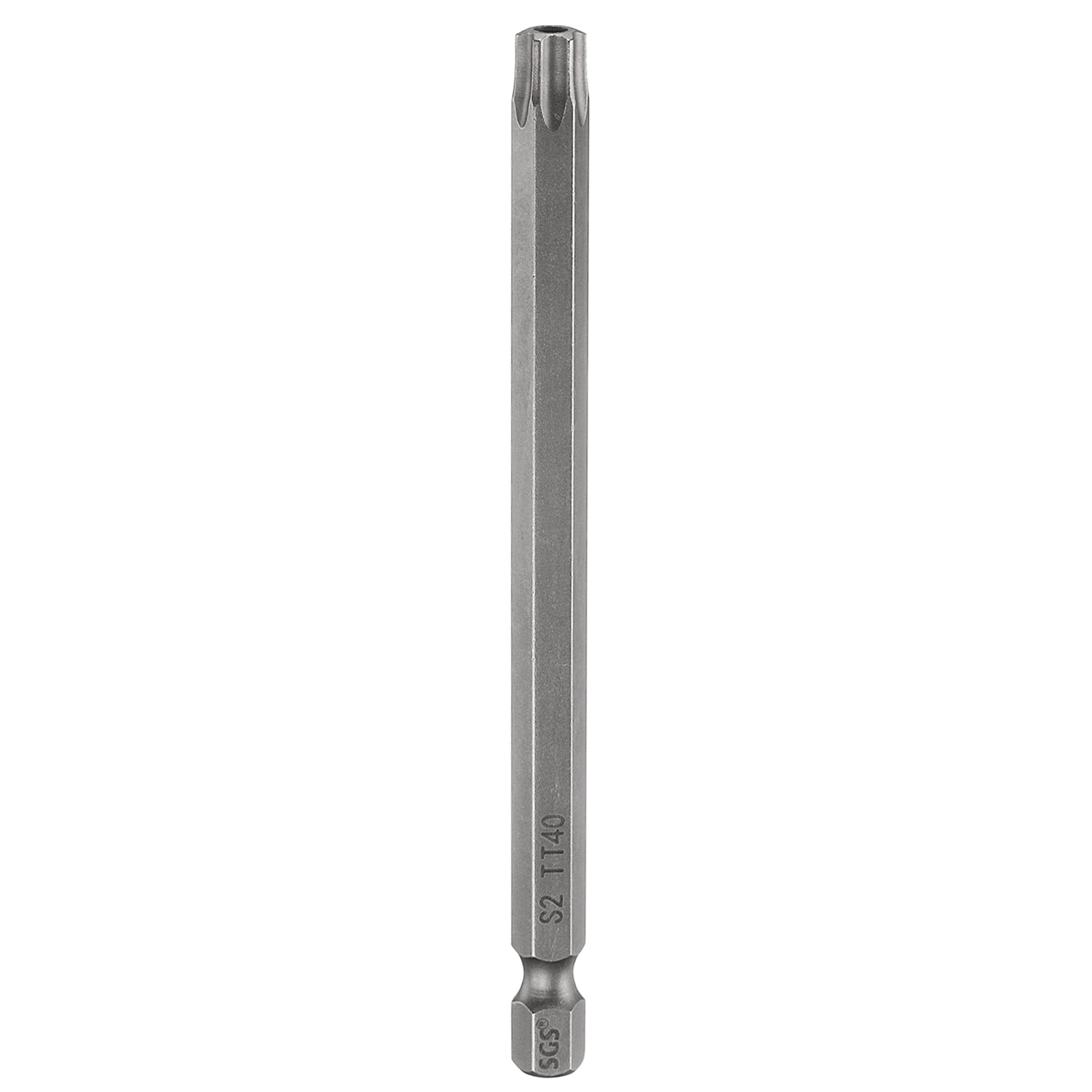Uxcell TT40 Security Torx Head Screwdriver Bit 4" (100mm) Long 1/4" Hex ...