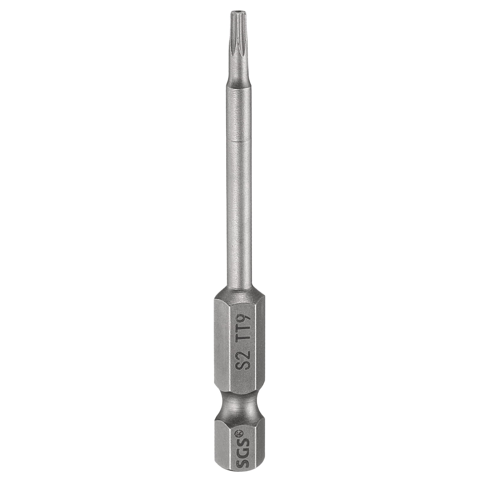Uxcell TT9 Security Torx Head Screwdriver Bit 3" (75mm) Long 1/4" Hex ...