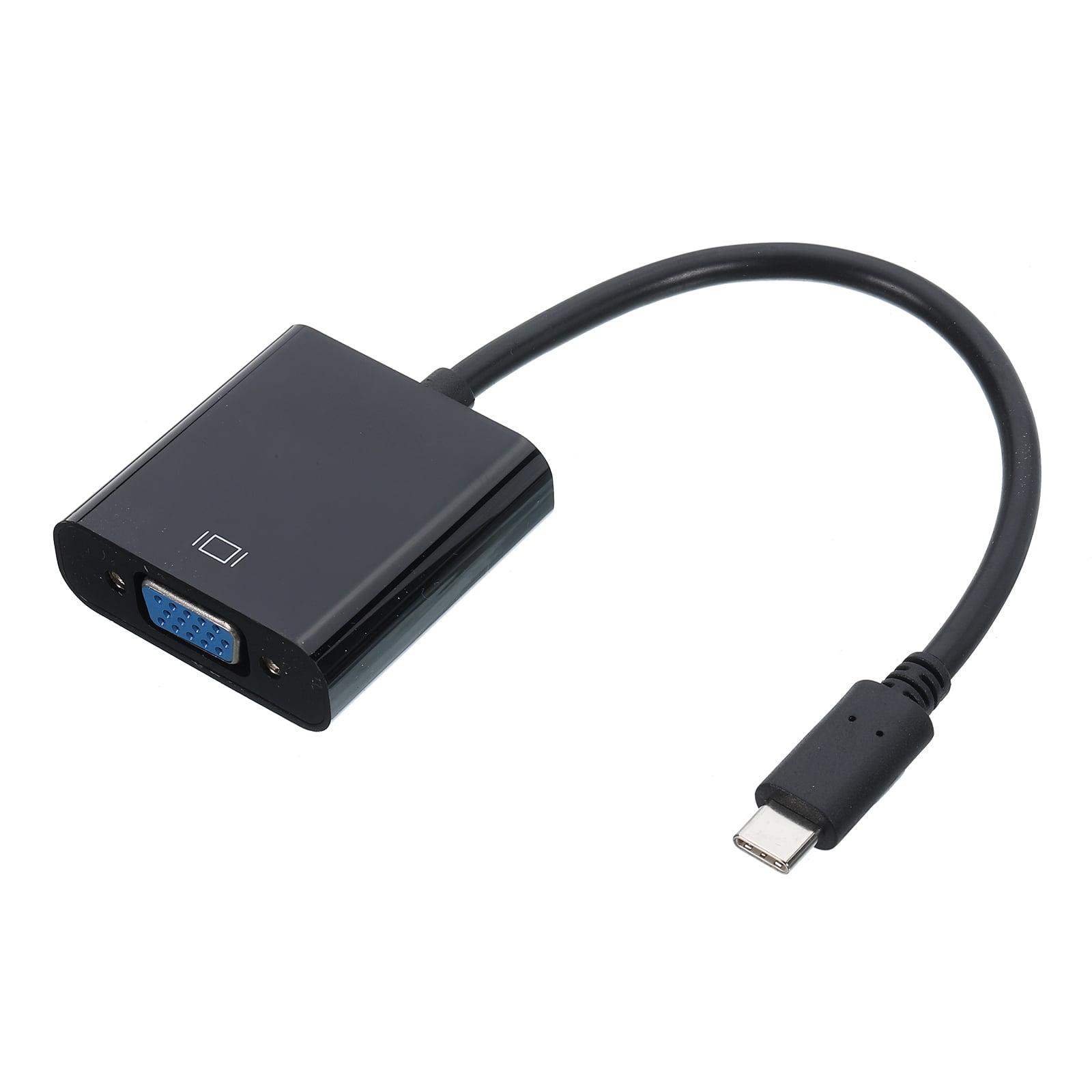 Uxcell TYPE C to VGA Adapter ABS Video Cable Box External HD VGA Device ...