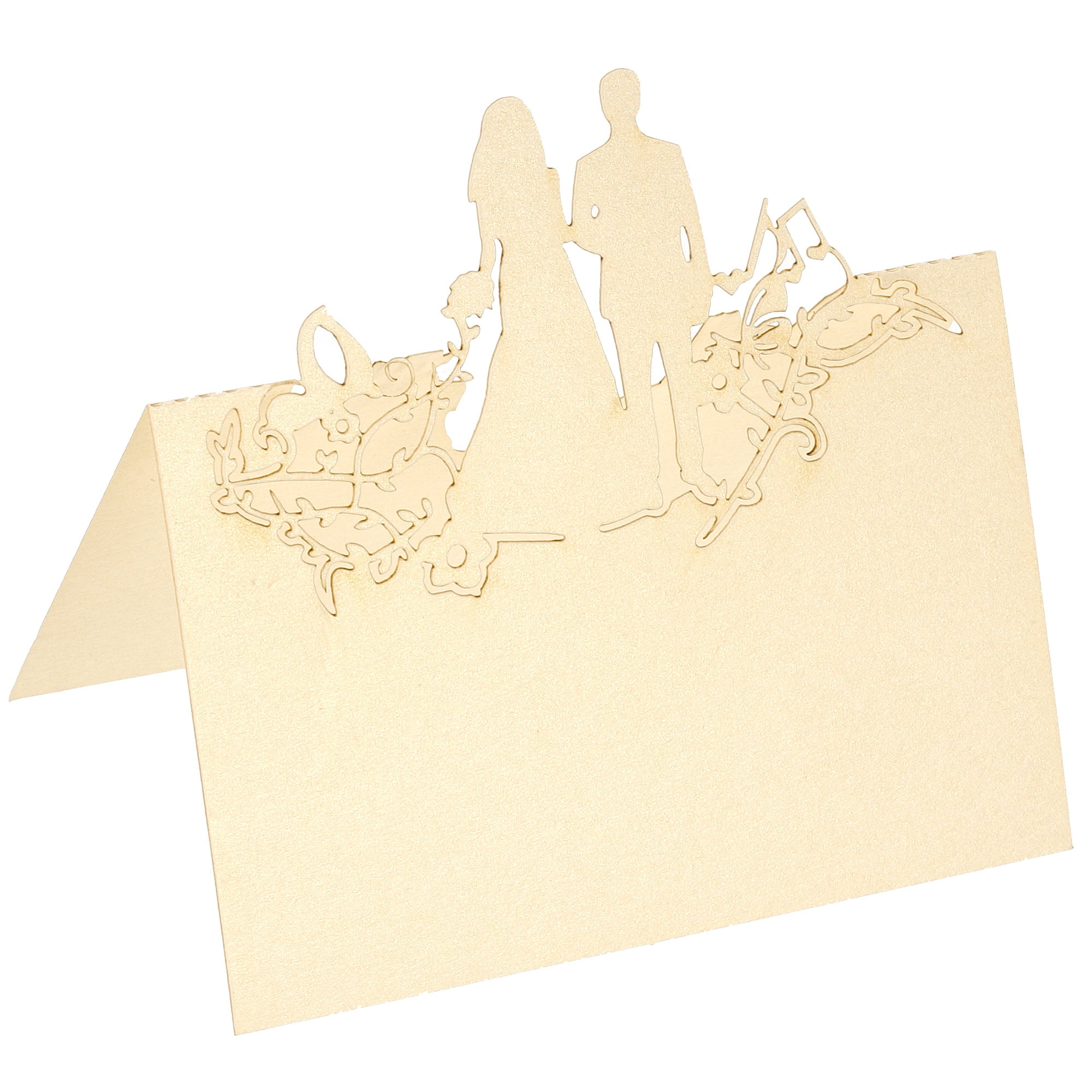 Uxcell Table Name Place Cards,50Pcs Hollow People Cut Design Blank Card ...