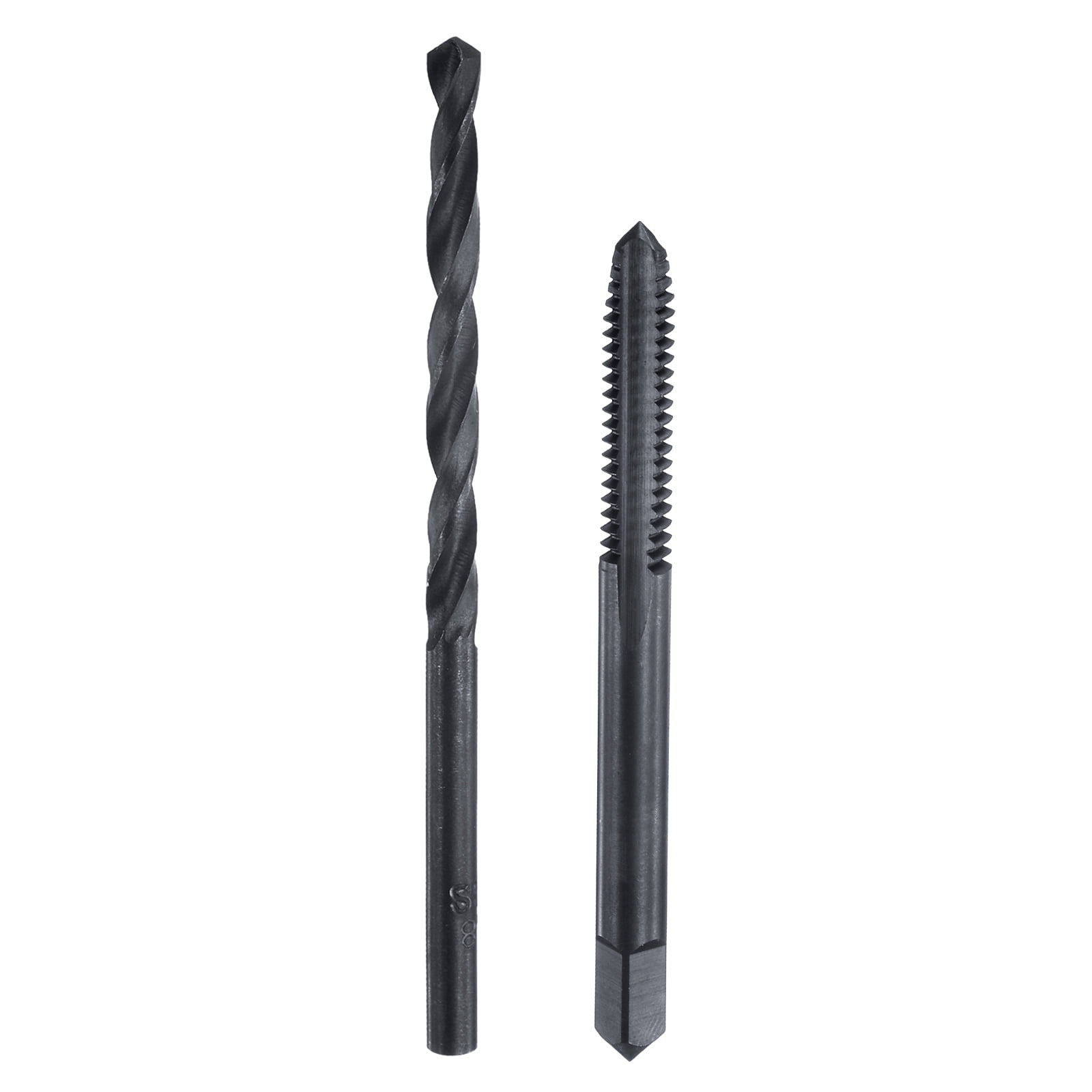 Uxcell Tap and Drill Bit Set, 1pcs 10-24 UNC Straight Flute Thread ...