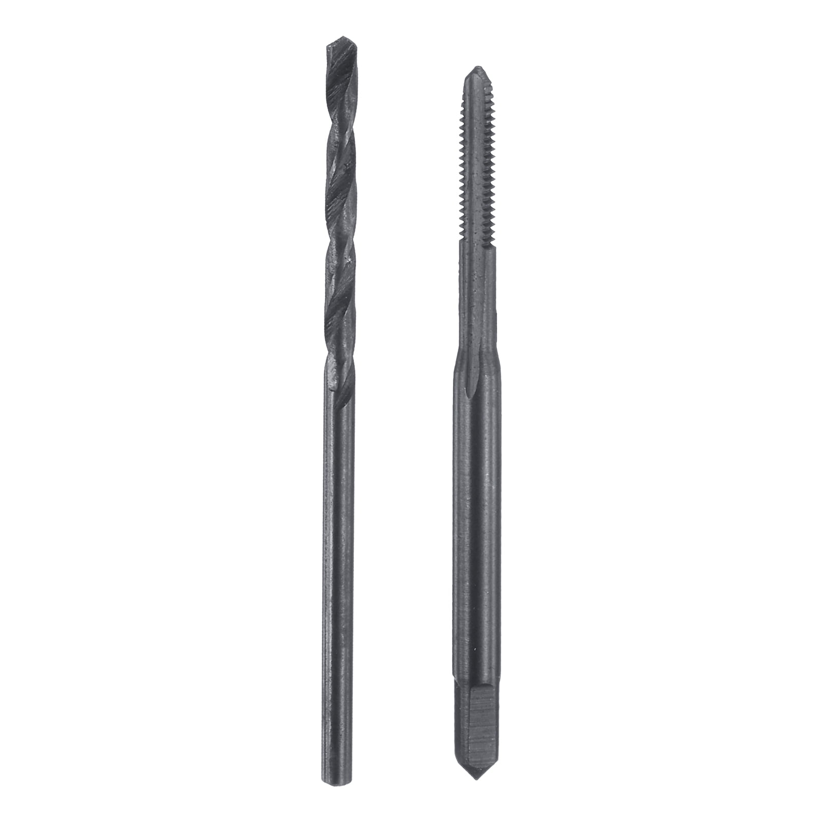 Uxcell Tap and Drill Bit Set, 1pcs 2-56 UNC Straight Flute Thread Screw ...