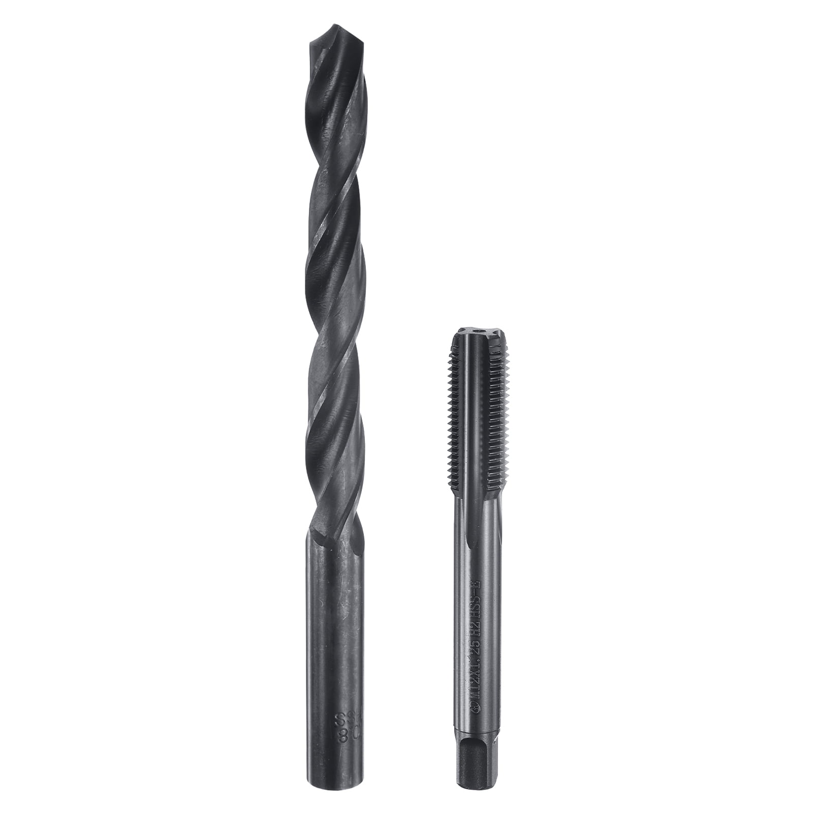 Uxcell Tap and Drill Bit Set, 1pcs M12 x 1.25 Straight Flute Thread ...