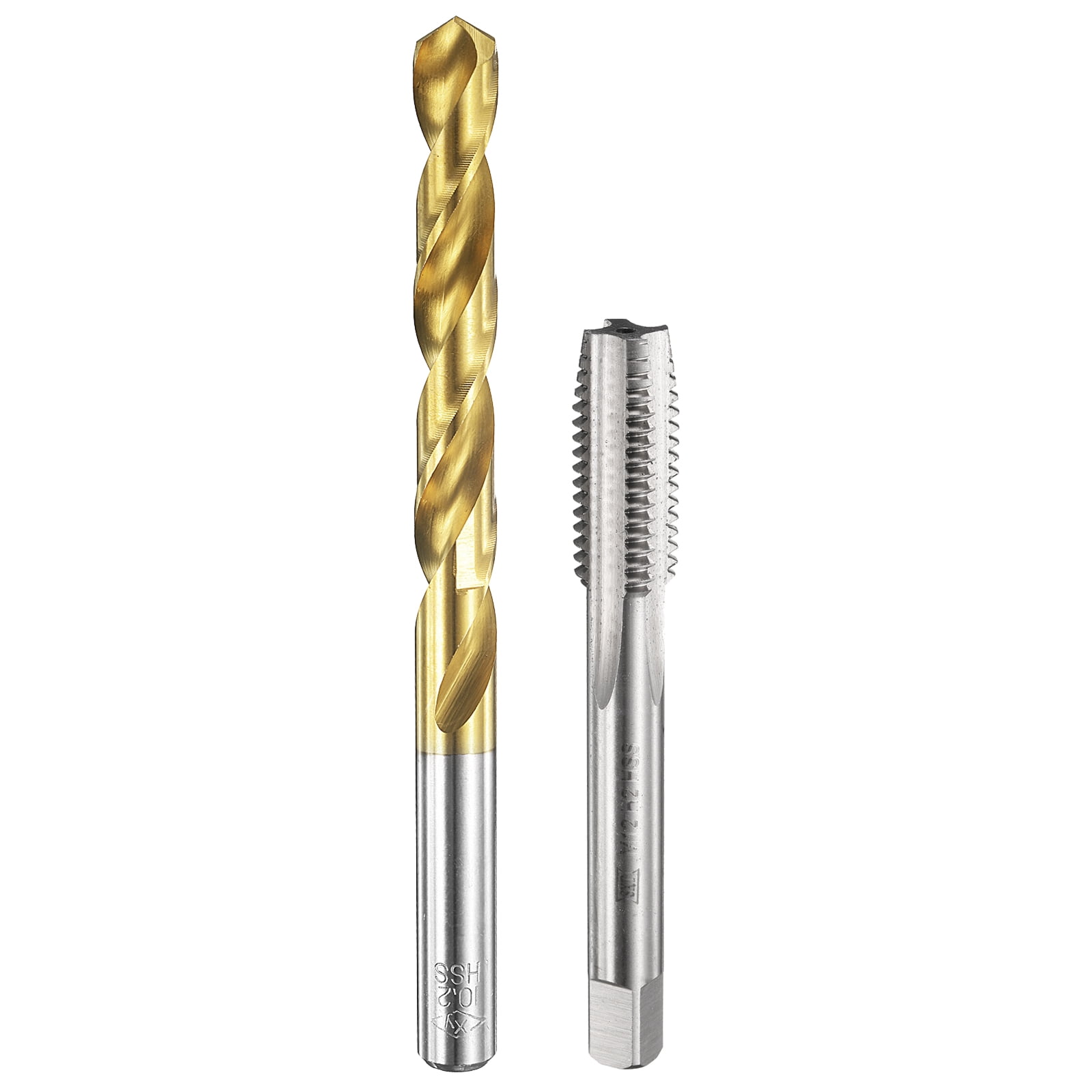 Uxcell Tap and Drill Bit Set, 1pcs M12 x 1.75 Straight Flute Thread ...