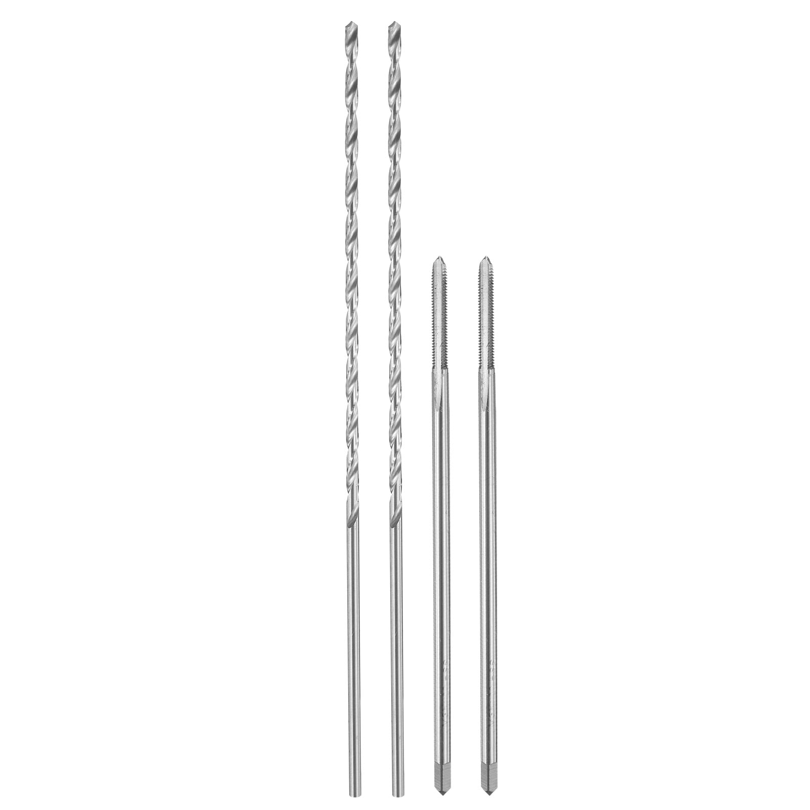 Uxcell Tap and Drill Bit Set, 2pcs M3 x 0.5 Straight Flute Thread Screw ...