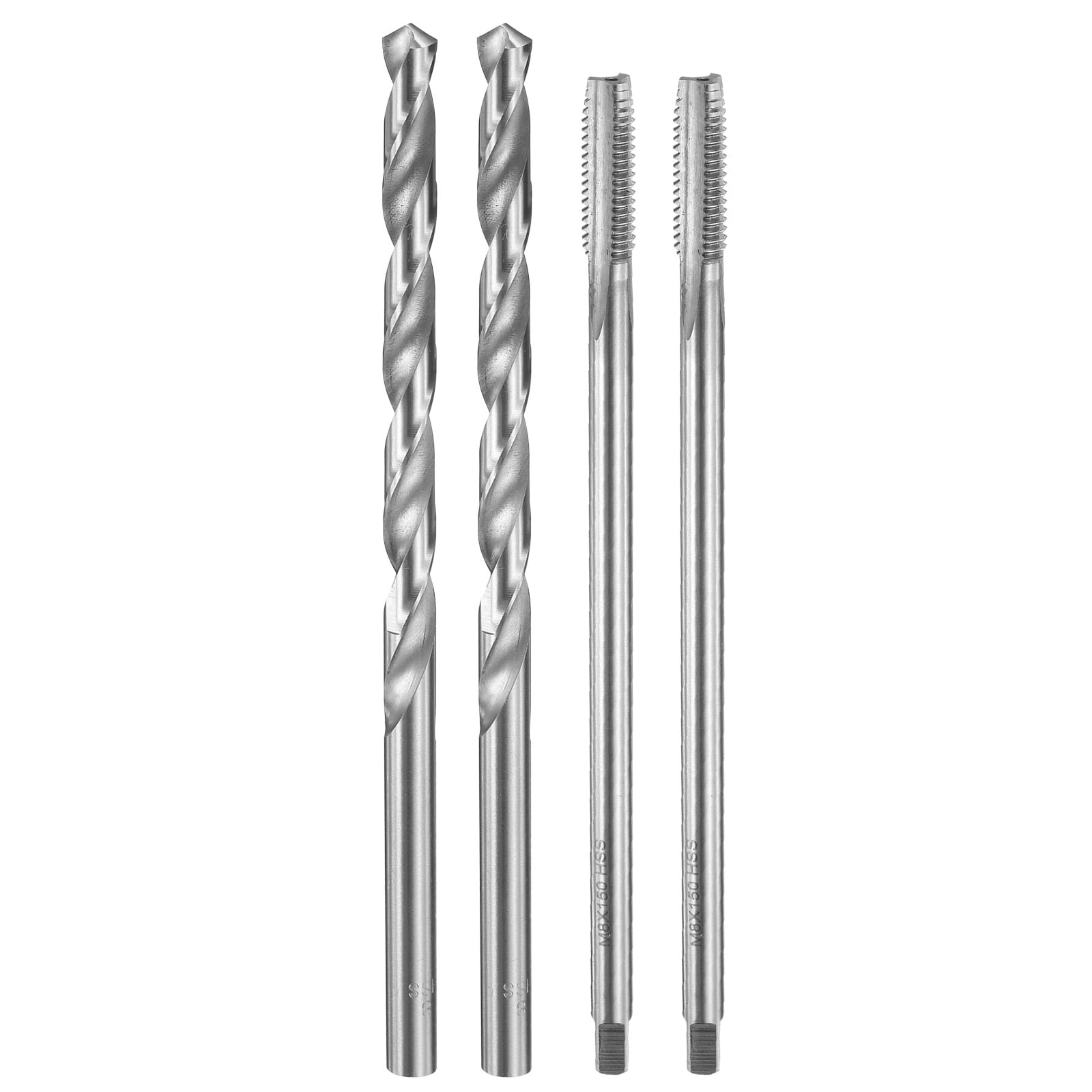 Uxcell Tap and Drill Bit Set, 2pcs M8 x 1.25 Straight Flute Thread ...
