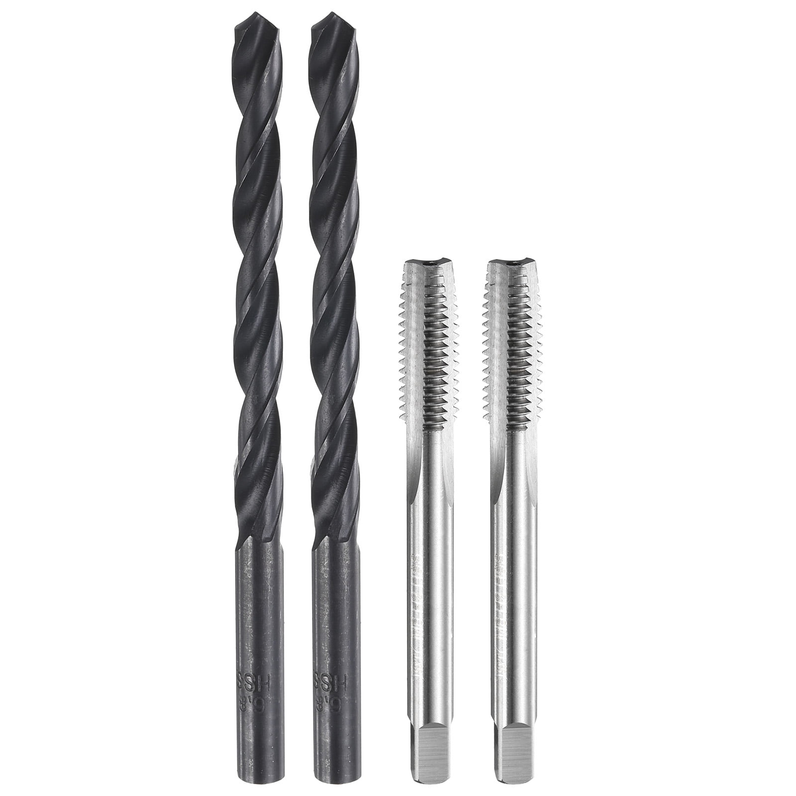 Uxcell Tap and Drill Bit Set, 2pcs M8 x 1.25 Straight Flute Thread ...