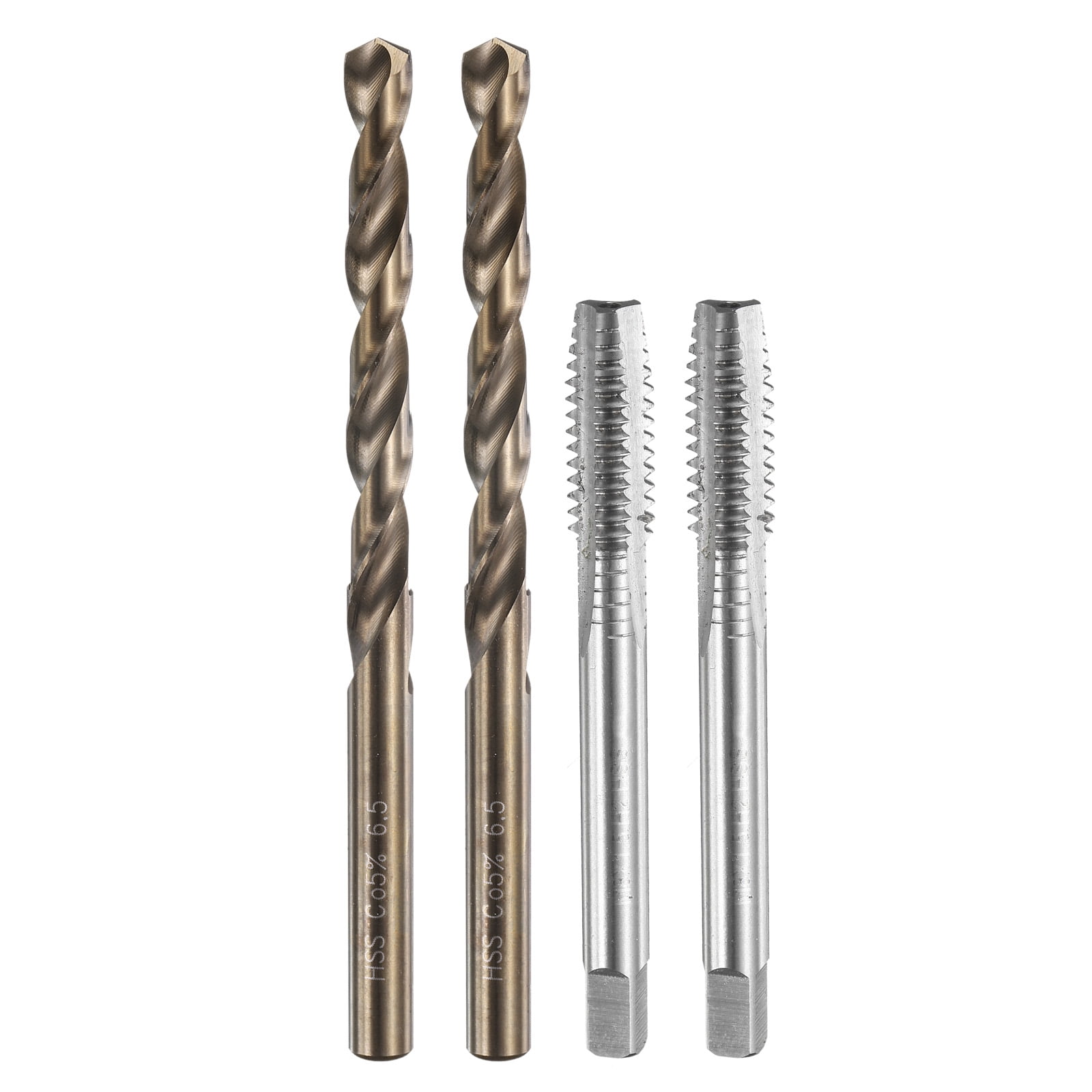 Uxcell Tap and Drill Bit Set, 2pcs M8 x 1.5 Straight Flute Thread Screw ...