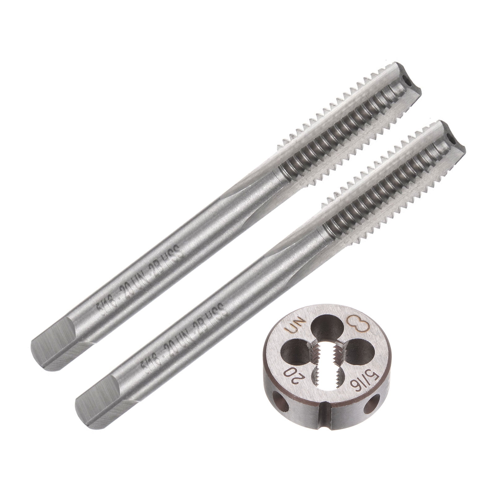 Uxcell Tap and Die Set 5/16-20 UN Screw Tap & Round Die Thread Repair ...