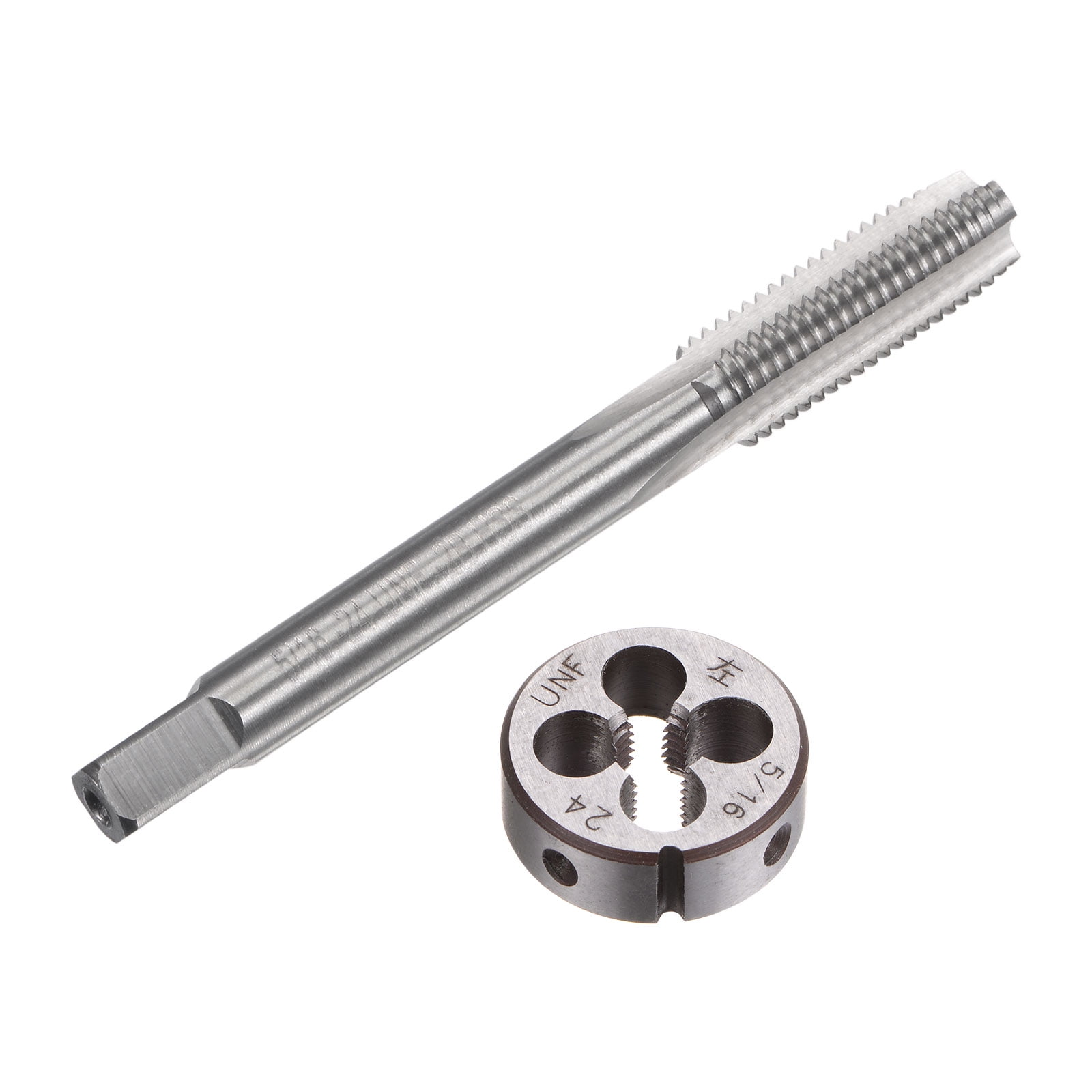 Uxcell Tap and Die Set 5/16-24 UNF Left Hand Screw Tap & Round Die ...