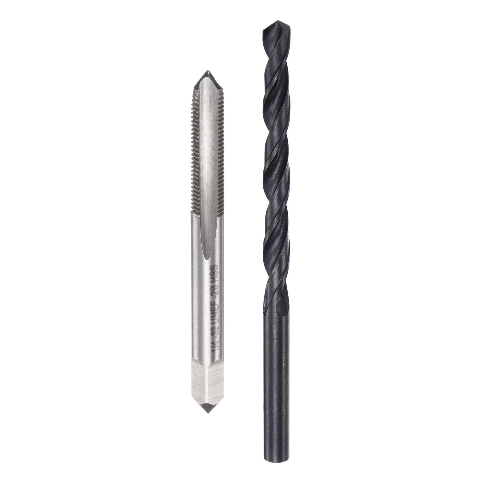 Uxcell Tap and Drill Bit Set 1/4-32 UNEF Thread Tap & 7/32" Black Oxide ...