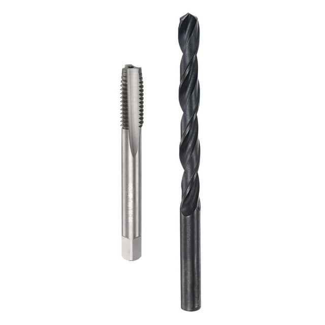 Uxcell Tap and Drill Bit Set 3/8-16 UNC Thread Tap & 5/16" Black Oxide ...