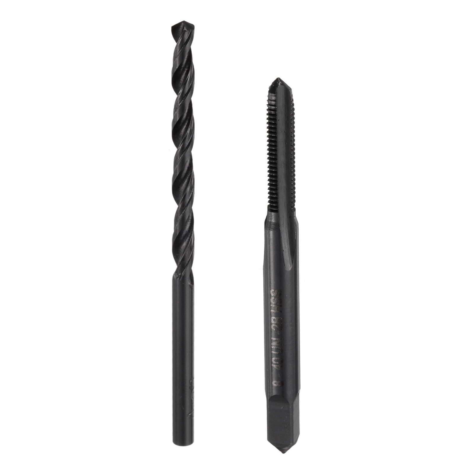 Uxcell Tap and Drill Bit Set, 8-40 UN Straight Flute Tap & 3.5mm Drill ...