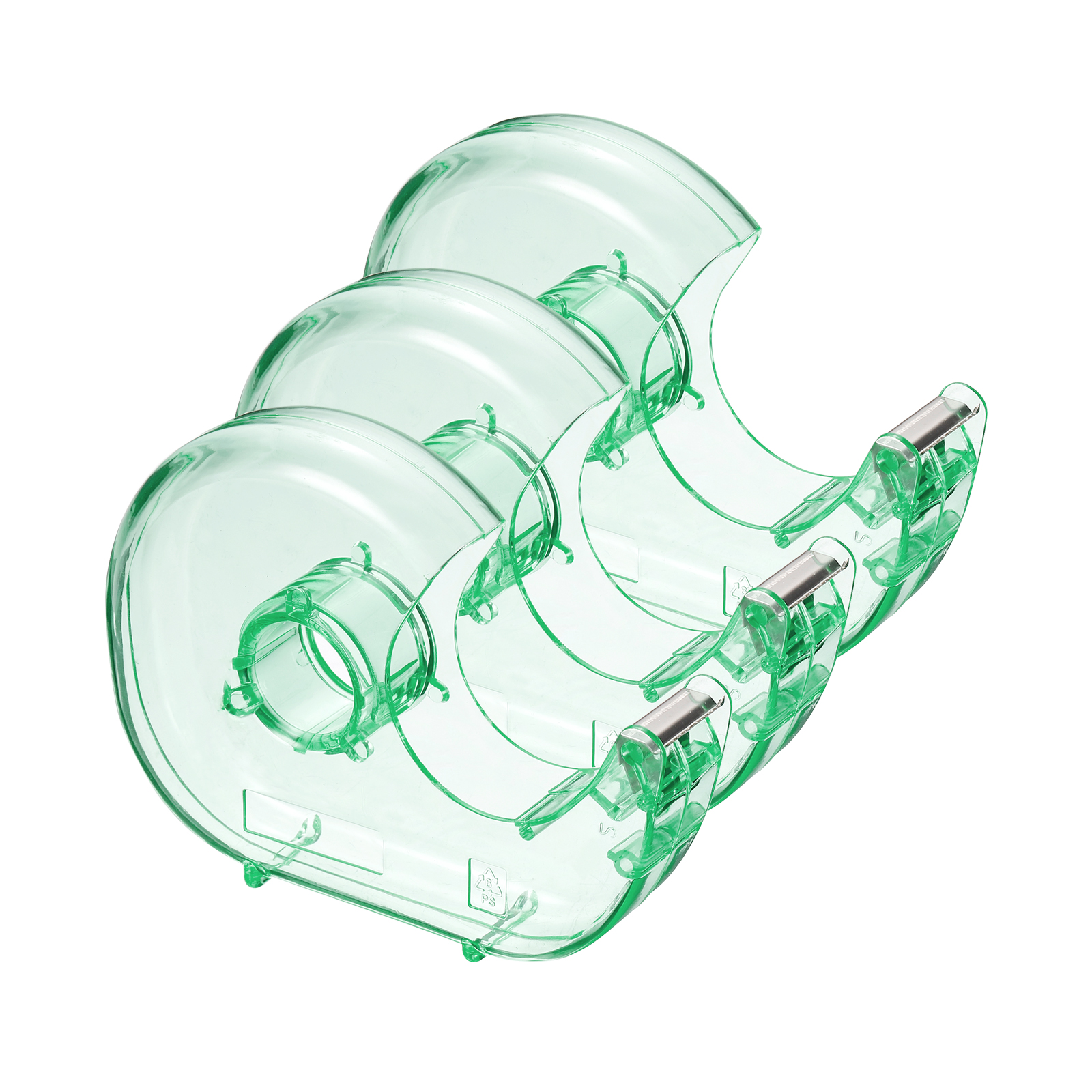 Uxcell Tape Dispenser Double-Side Handheld Tapes Cutter Holder, Green 3 ...