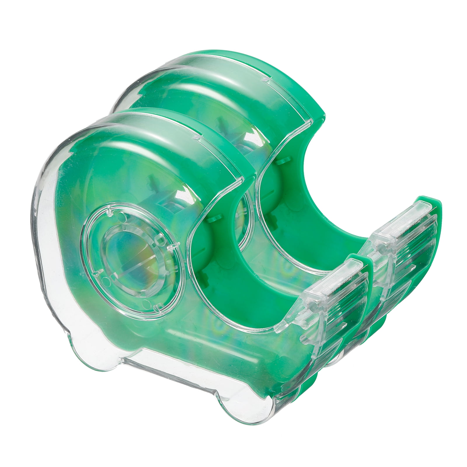 Uxcell Tape Dispenser Double-Side Tapes Cutter Holder, Clear Green 2 ...