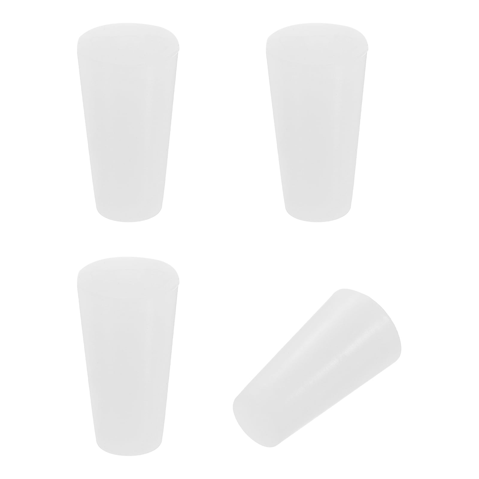 Uxcell Tapered Shaped Solid Silicon Stopper, Tube Rubber Stoppers Lab ...