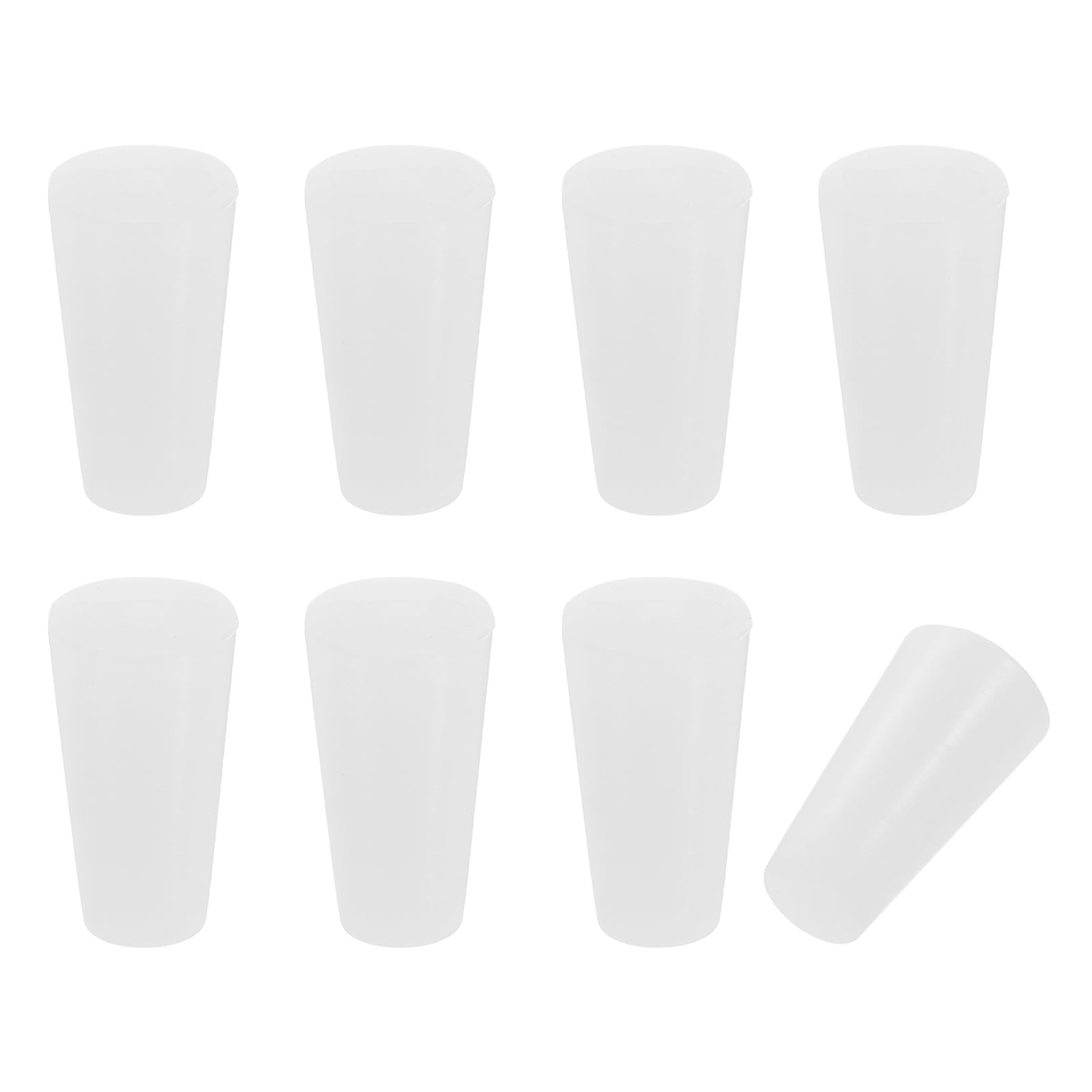 Uxcell Tapered Shaped Solid Silicon Stopper, Tube Rubber Stoppers Lab ...