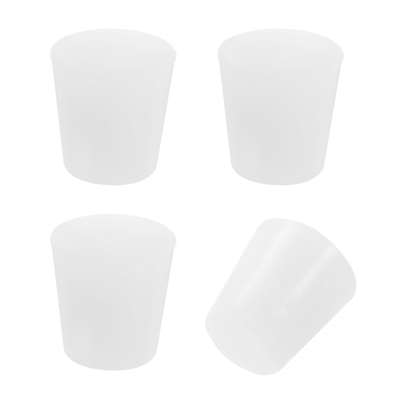 Uxcell Tapered Shaped Solid Silicon Stopper, Tube Rubber Stoppers Lab ...