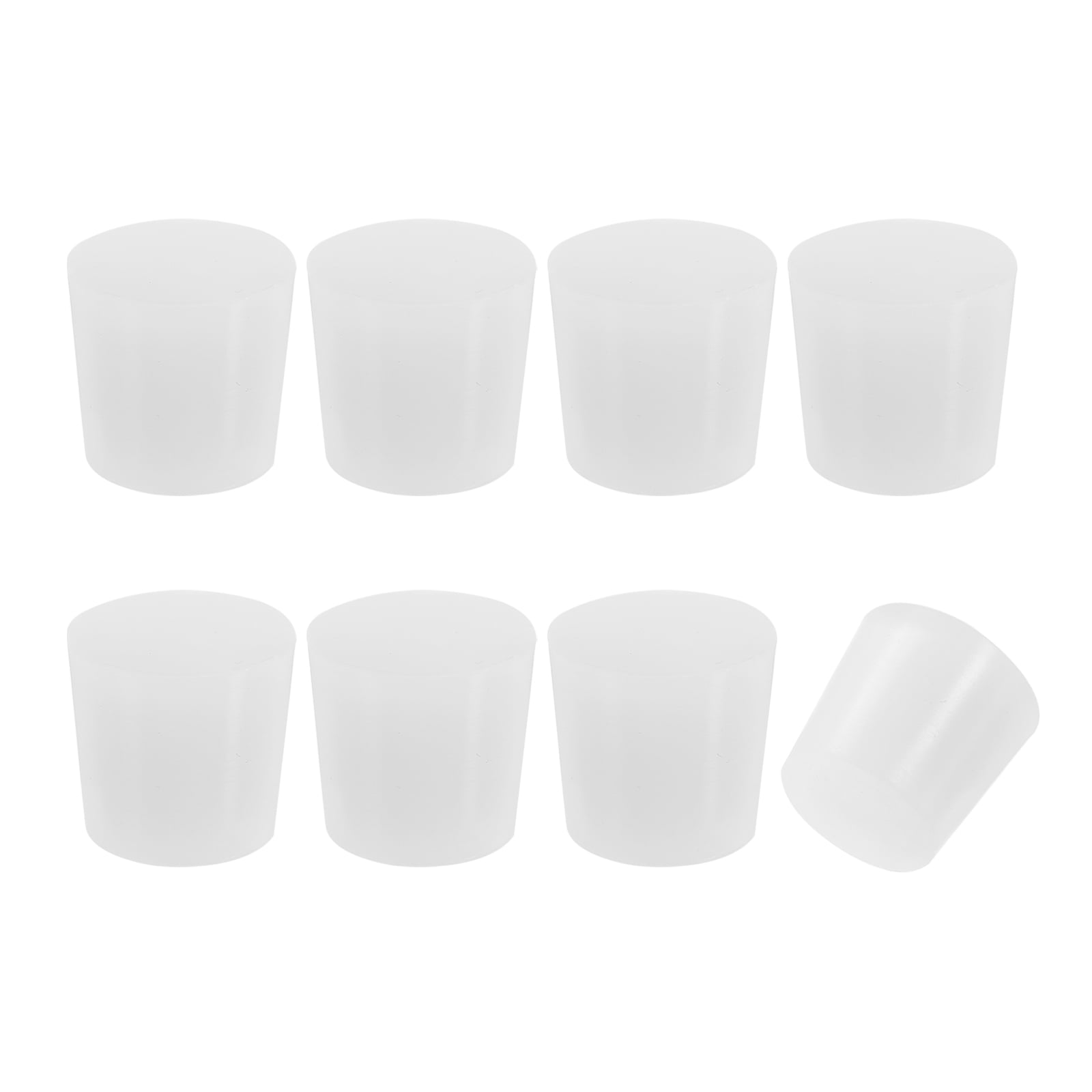 Uxcell Tapered Shaped Solid Silicon Stopper, Tube Rubber Stoppers Lab Plugs for Sealing Copper ...