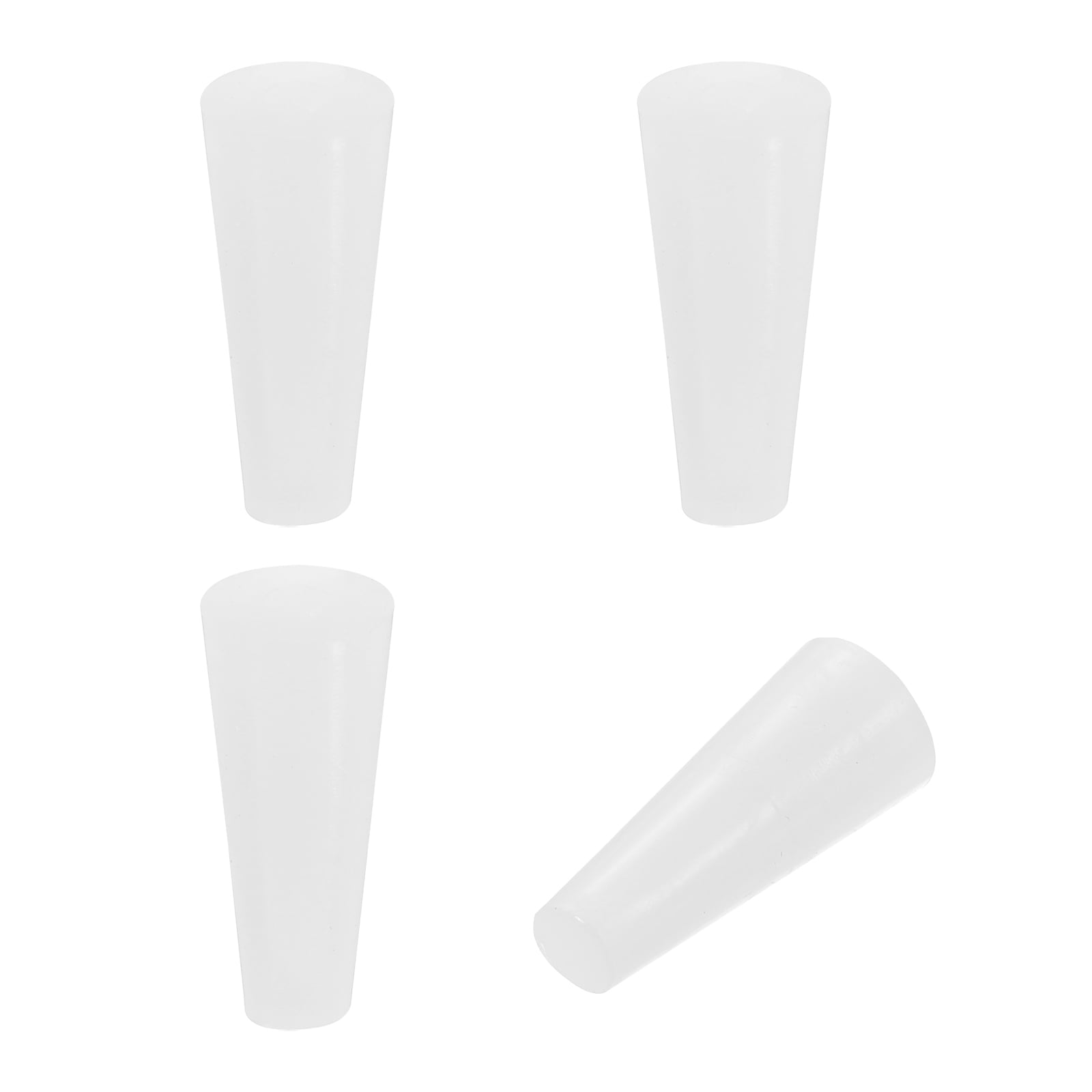 Uxcell Tapered Shaped Solid Silicon Stopper, Tube Rubber Stoppers Lab ...