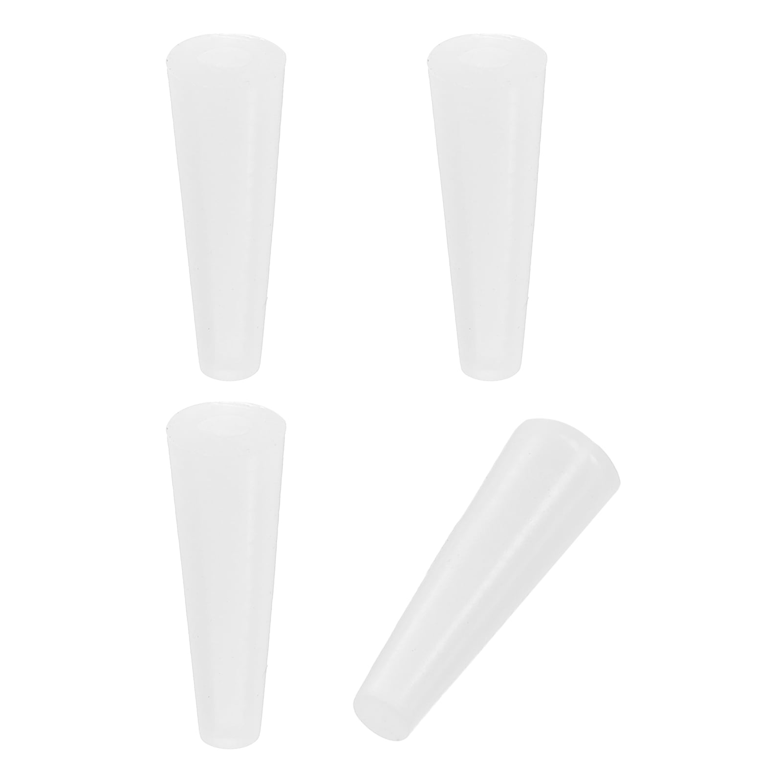 Uxcell Tapered Shaped Solid Silicon Stopper, Tube Rubber Stoppers Lab Plugs for Sealing Copper ...