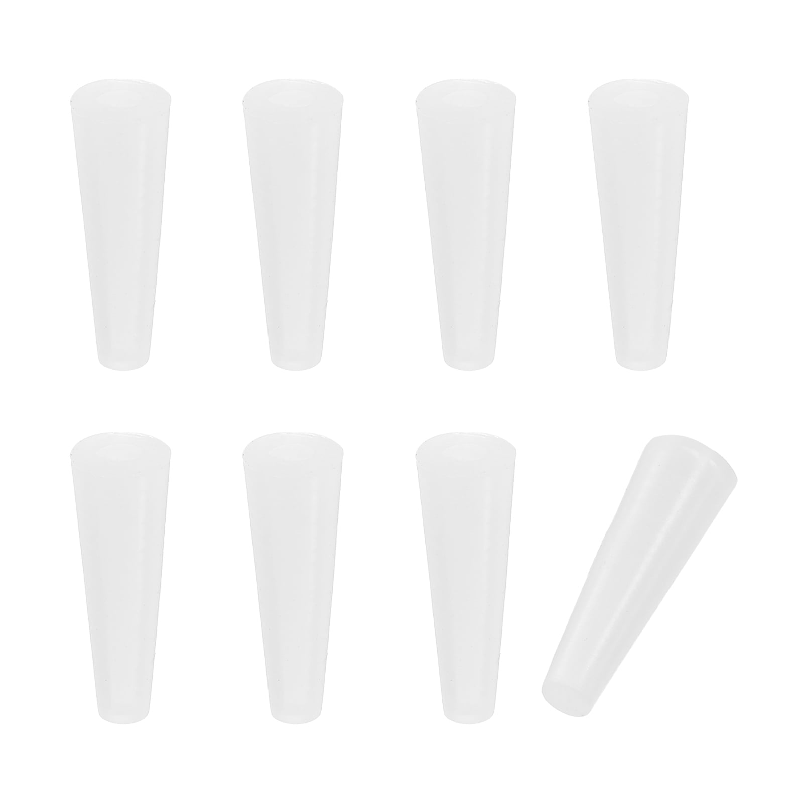 Uxcell Tapered Shaped Solid Silicon Stopper, Tube Rubber Stoppers Lab ...