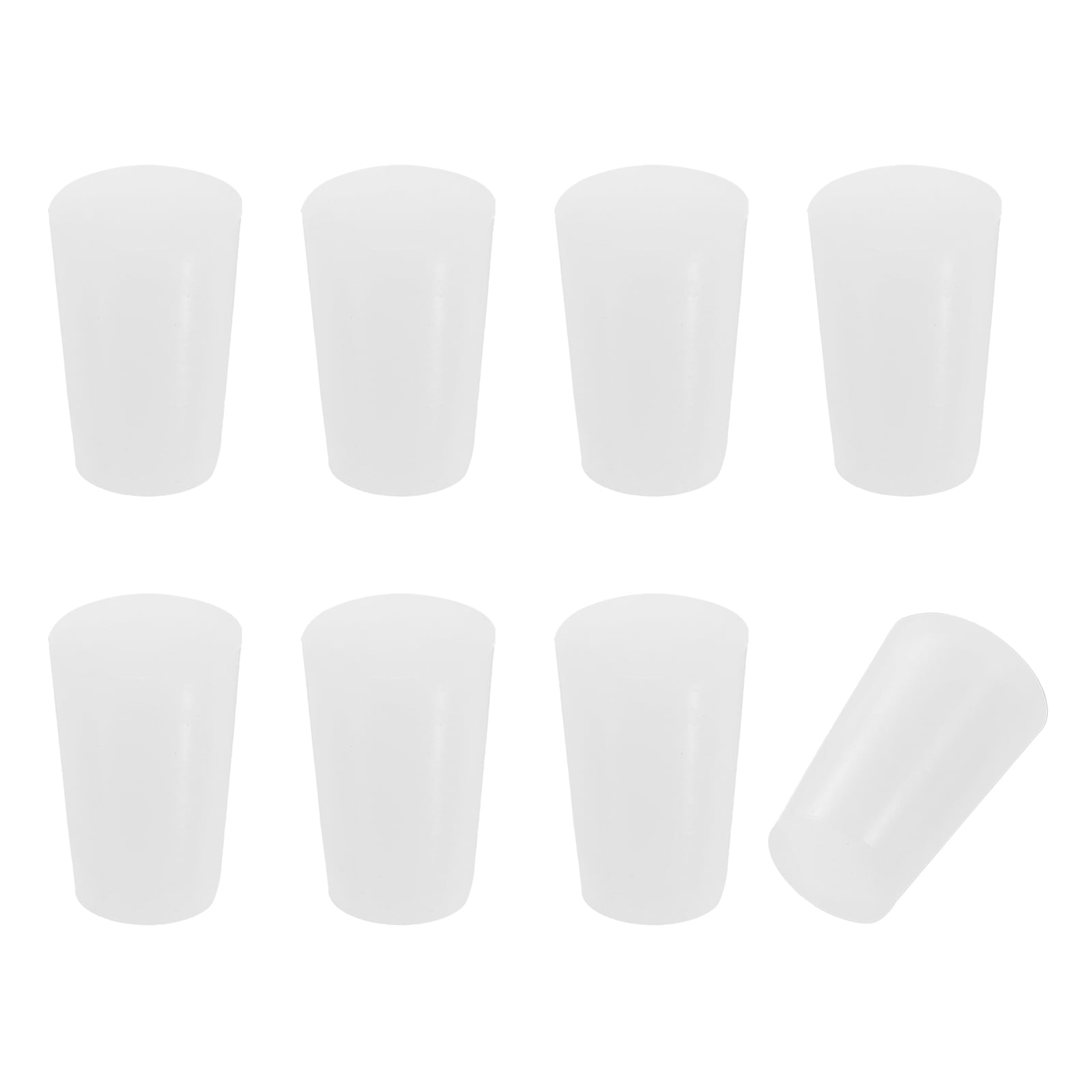 Uxcell Tapered Shaped Solid Silicon Stopper, Tube Rubber Stoppers Lab ...