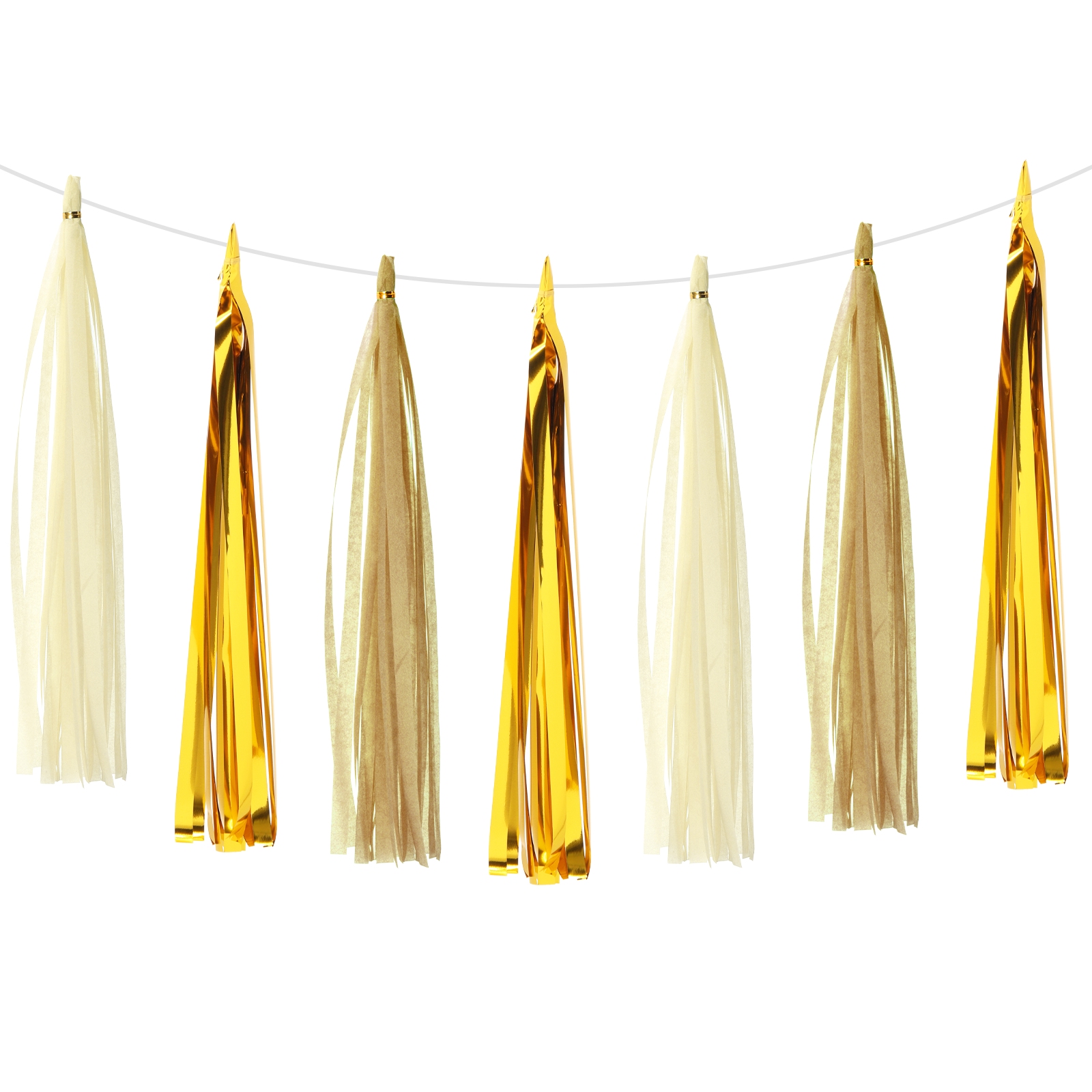 Uxcell Tassel Garland Banner, Tissue Paper Tassels Party Decorations ...