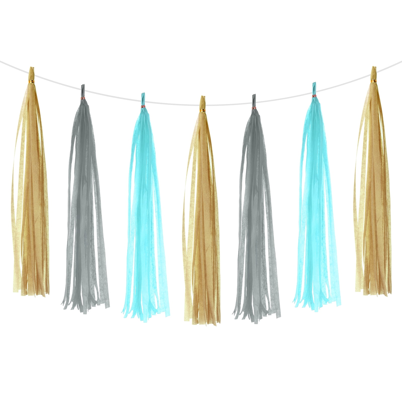 Uxcell Tassel Garland Banner, Tissue Paper Tassels Party Decorations ...